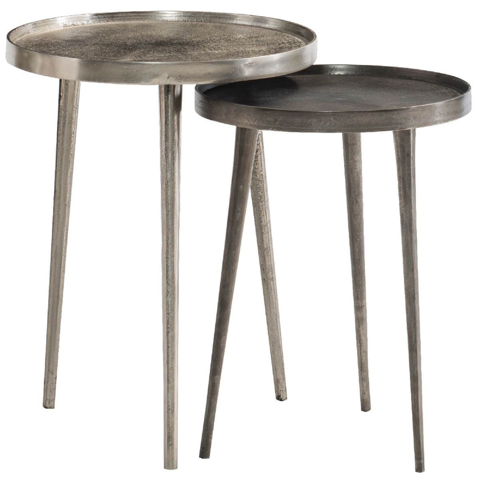 Bernhardt Lex Aluminum Nesting Table