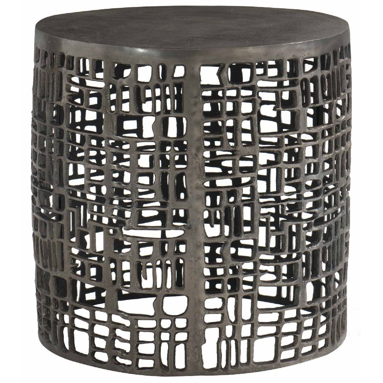 Bernhardt Aaron Aluminum Side Table