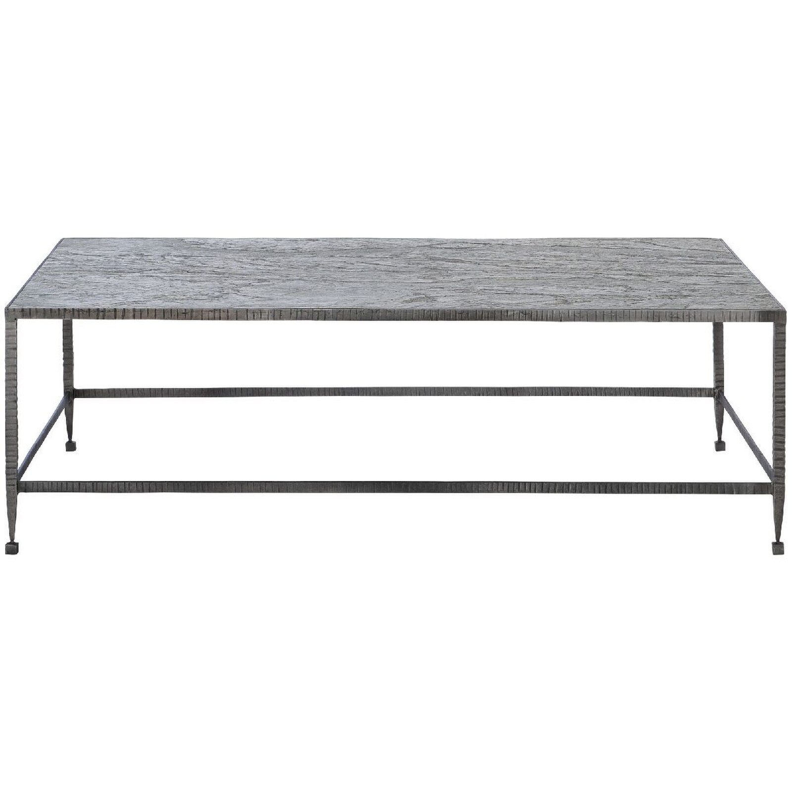 Bernhardt Longford Veneered Stone Cocktail Table