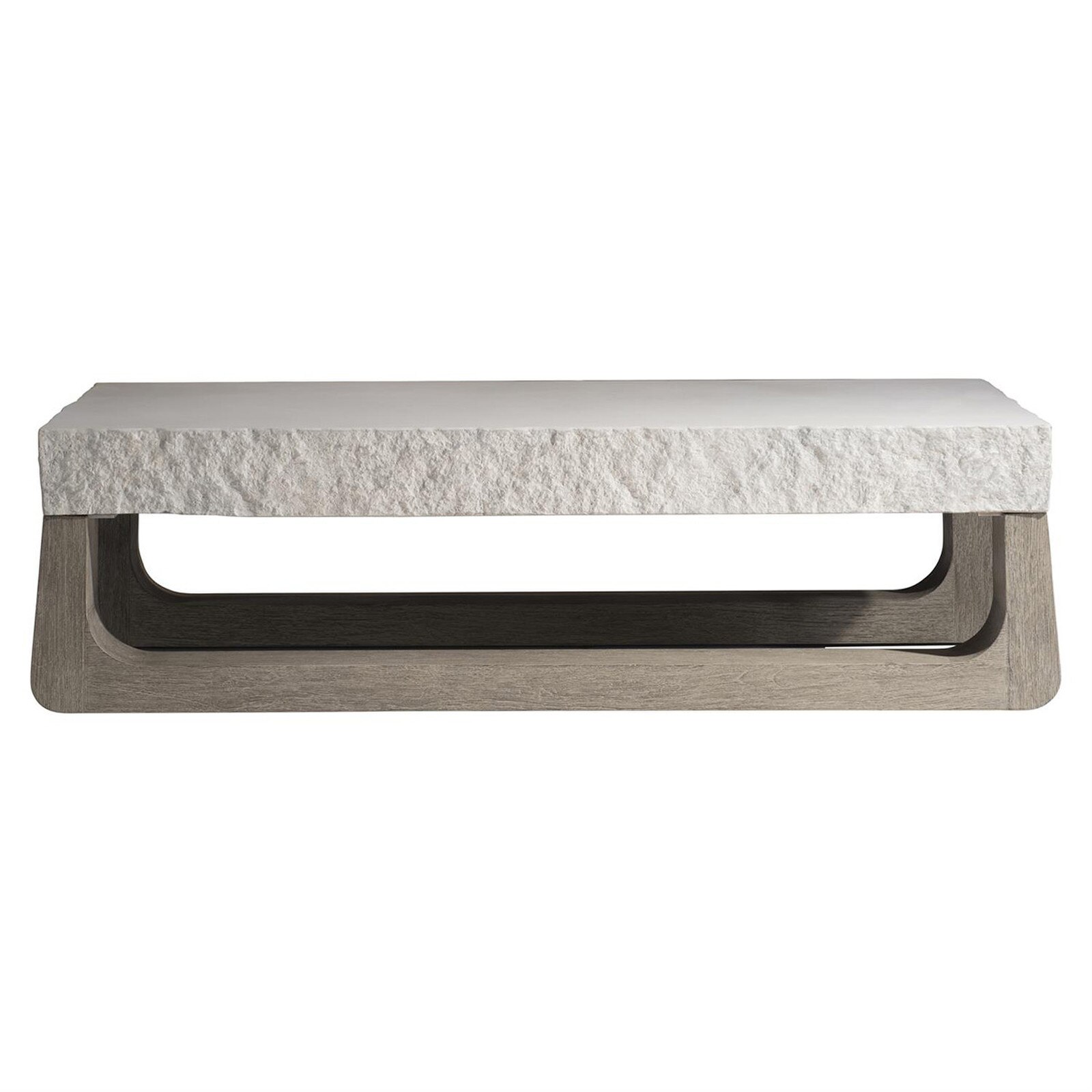 Bernhardt 60" Bristol Cast Concrete Outdoor Cocktail Table