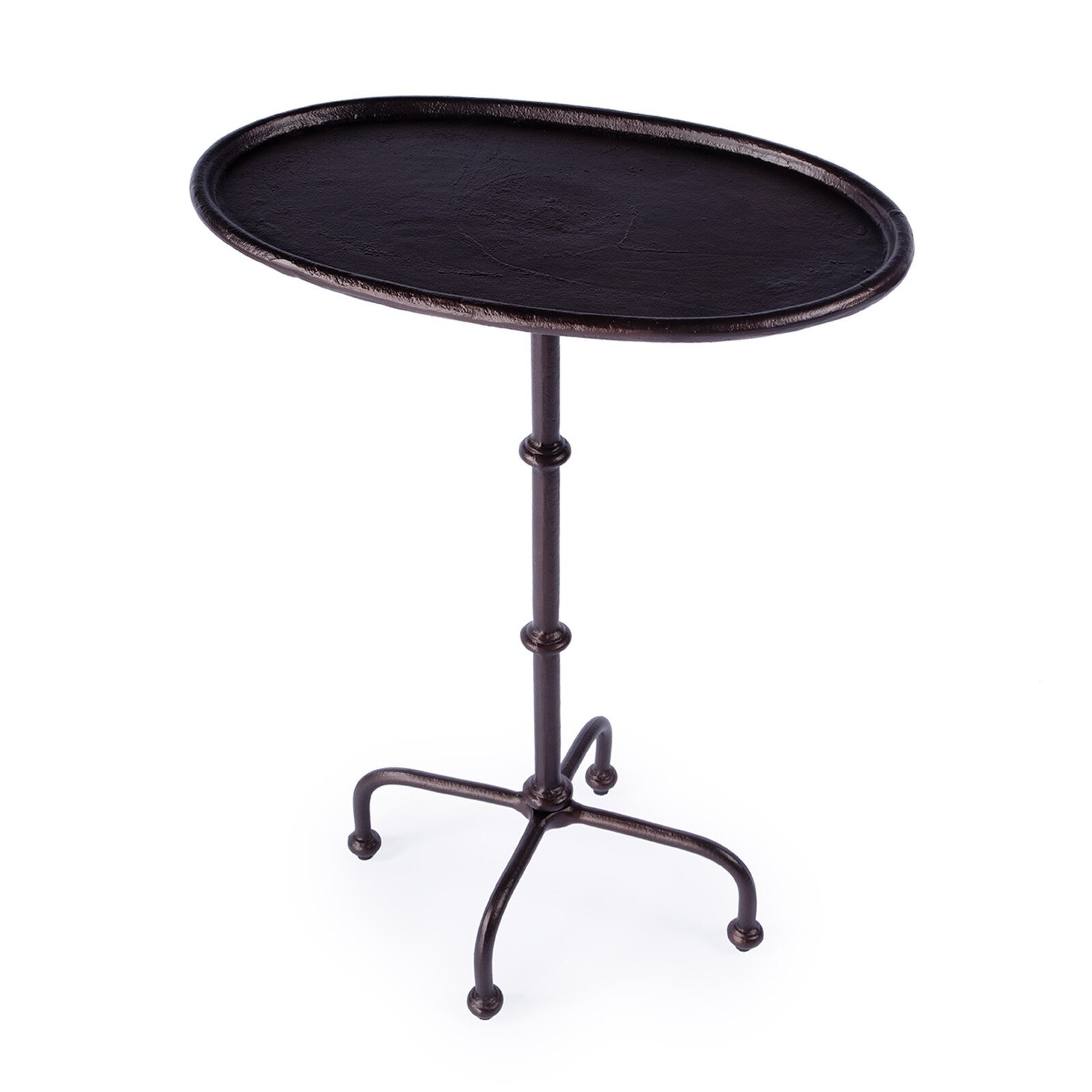 Butler 20" Kealy Outdoor Metal Pedestal Side Table - Bronze