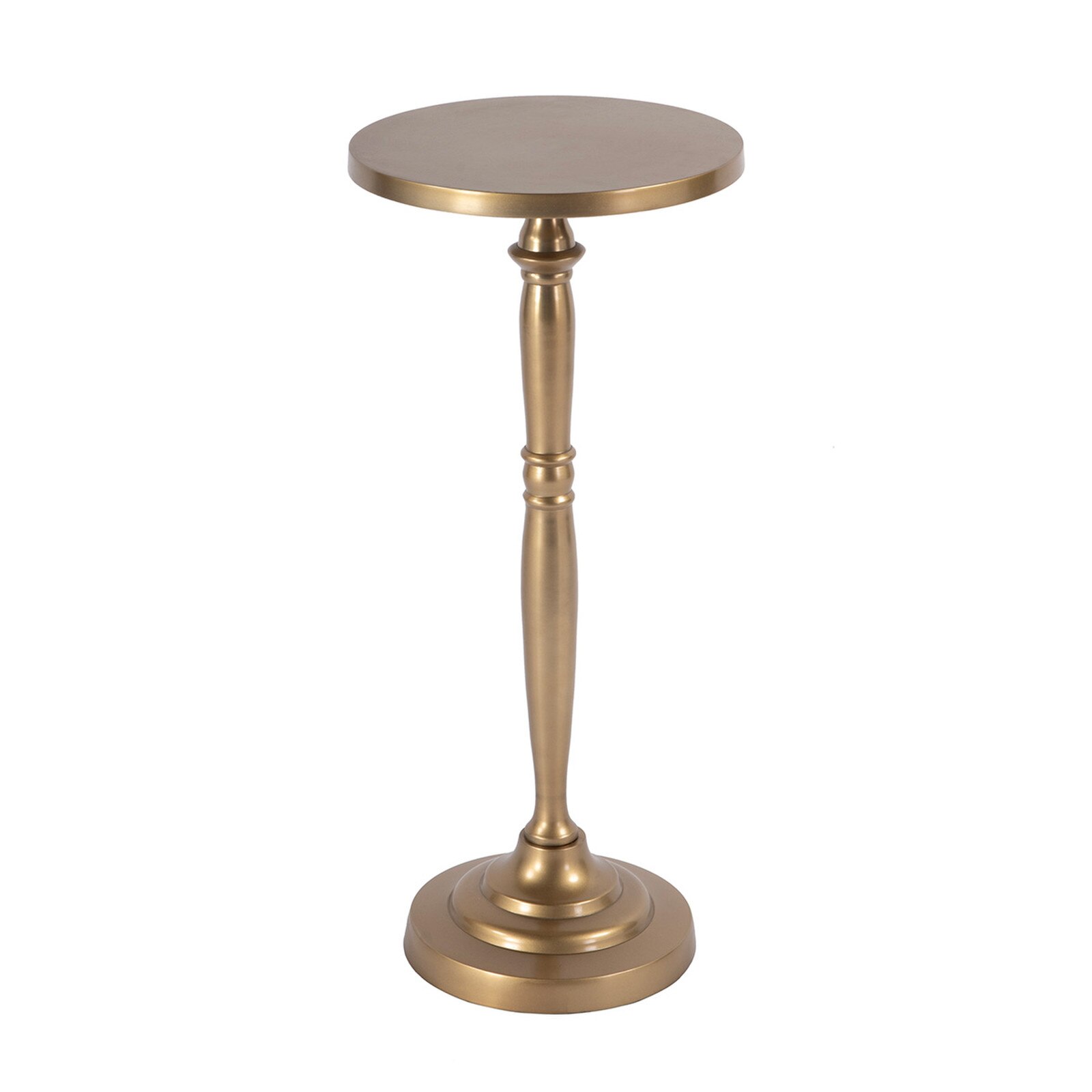 Butler 10" Langford Round Metal Pedestal Base Indoor Side Table ...