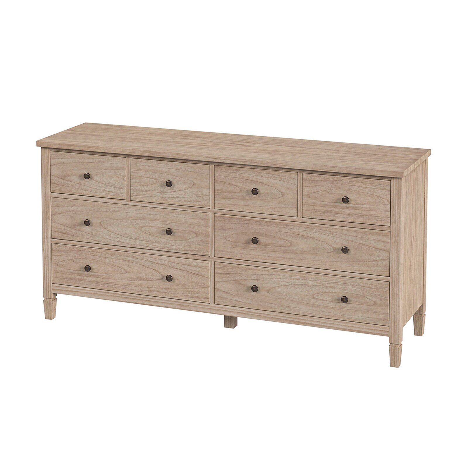 Butler 64" x 32" 8-Drawer Flagstaff Natural Double Dresser