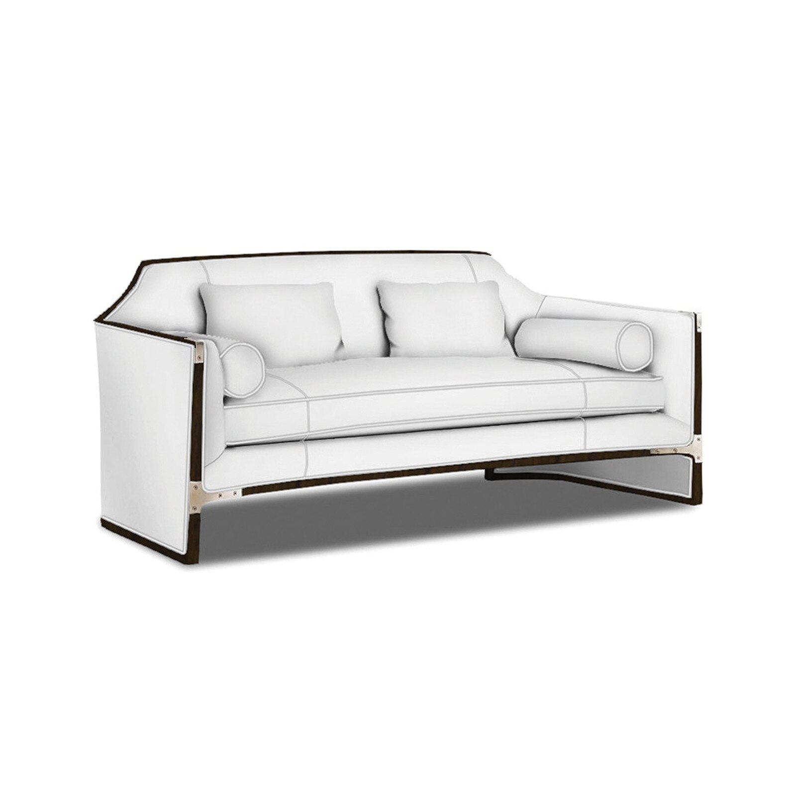 Caracole Simply Put Leather Sofa