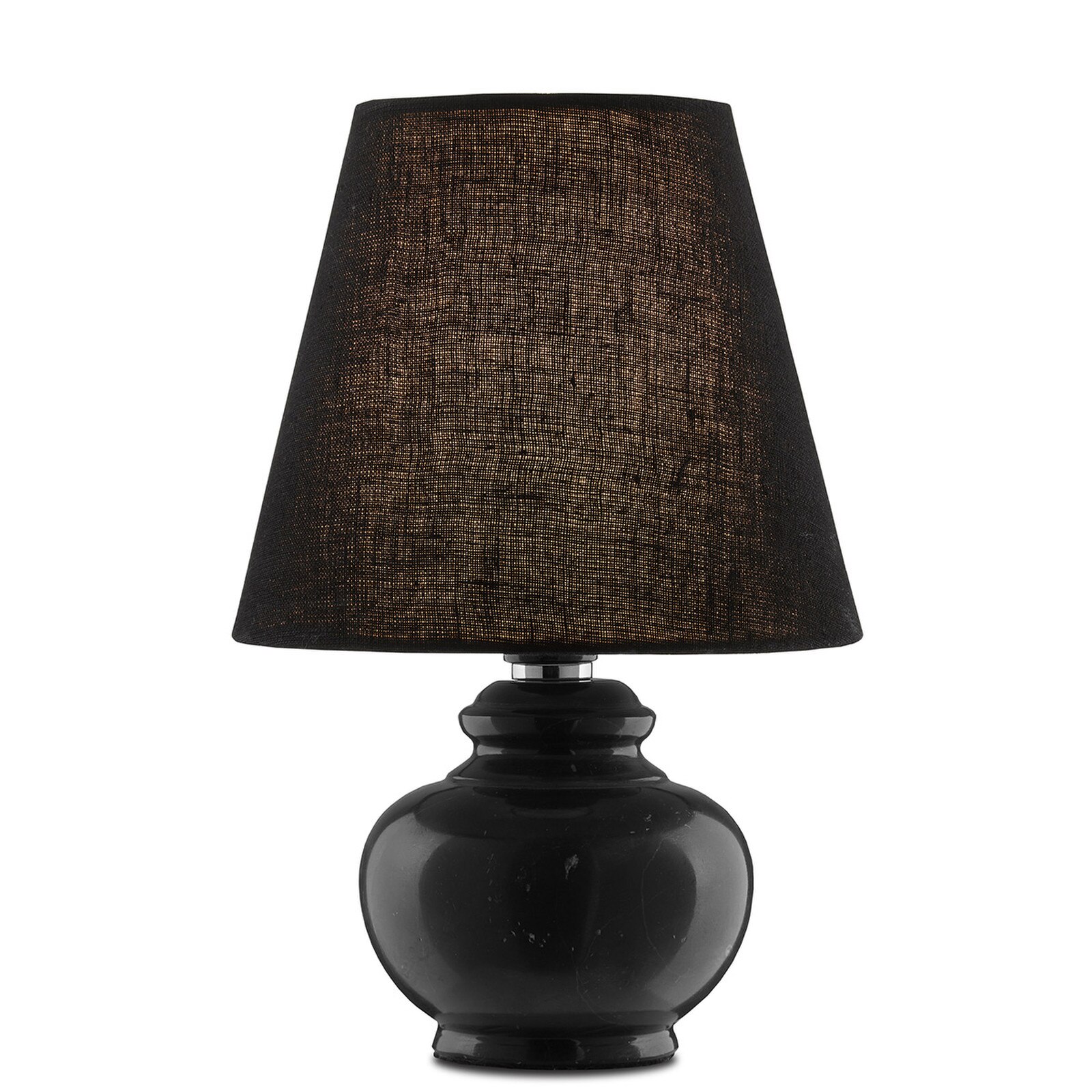 Currey and Company Piccolo Black Mini Table Lamp
