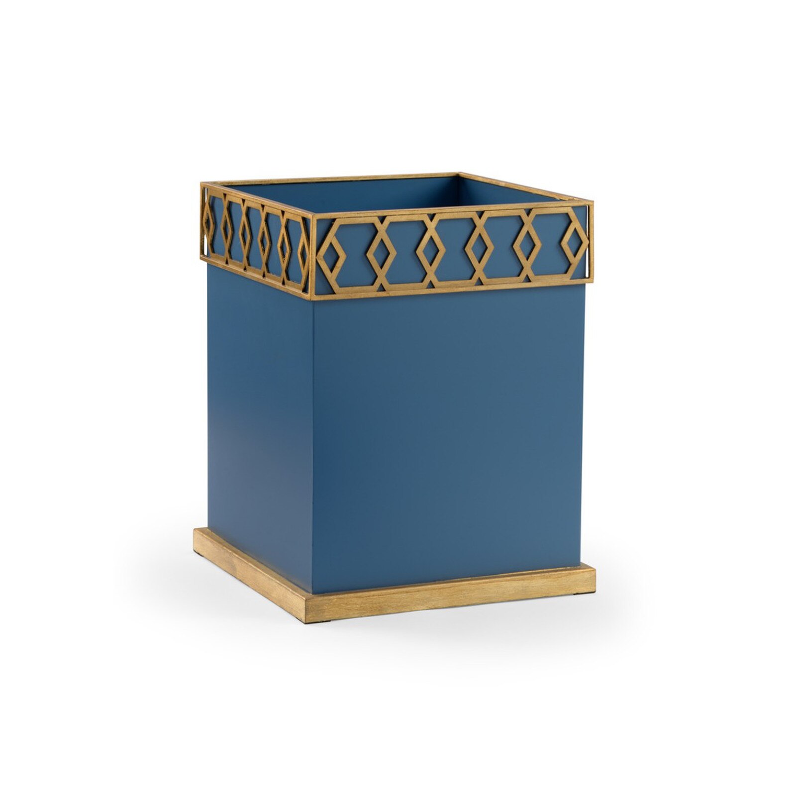 Chelsea House Perkins Blue Metal Planter