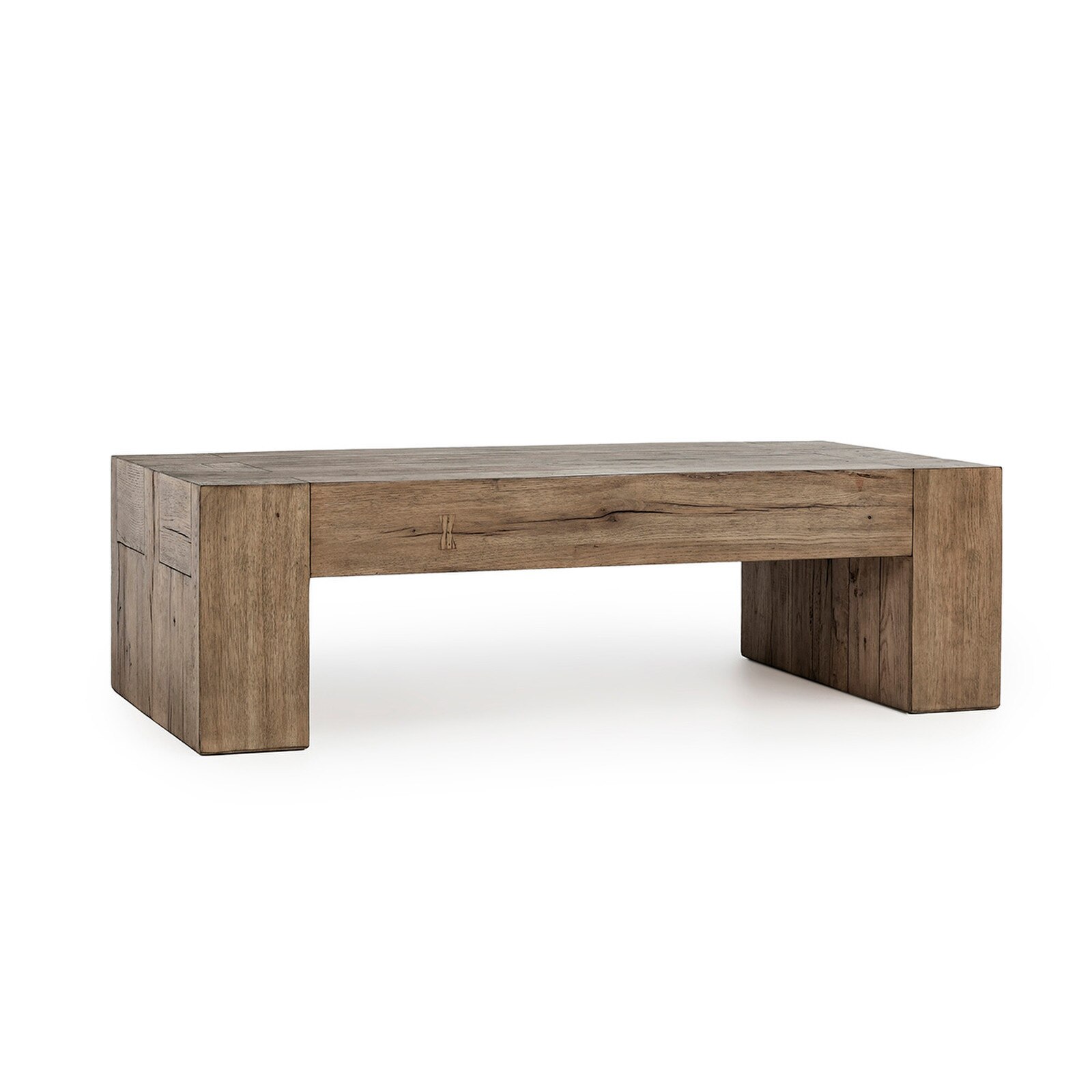 Classic Home Furniture 60" Bristol Natural Oak Wood Coffee Table