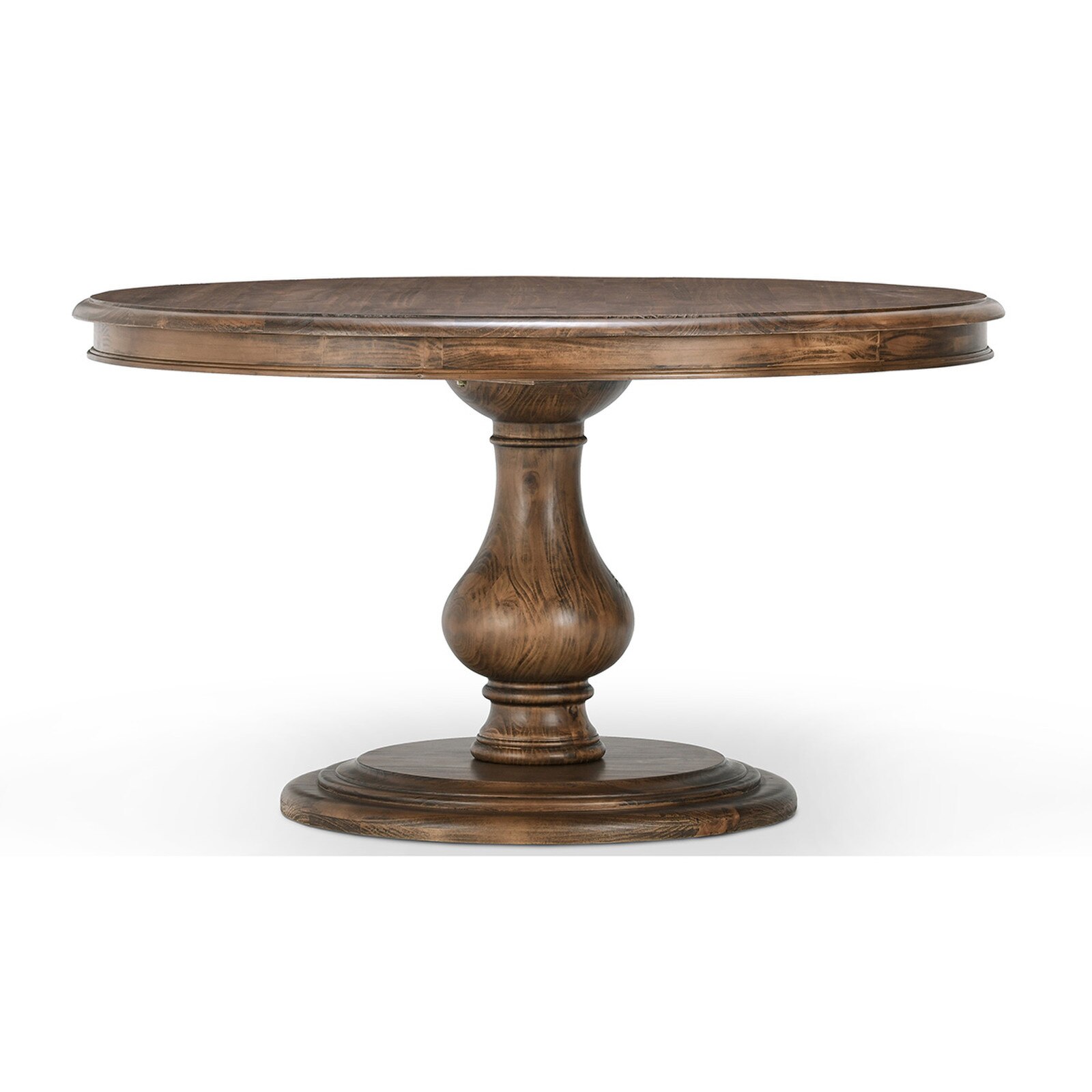 Classic Home Furniture 54" Adrienne Round Pine Wood Dining Table - Almond