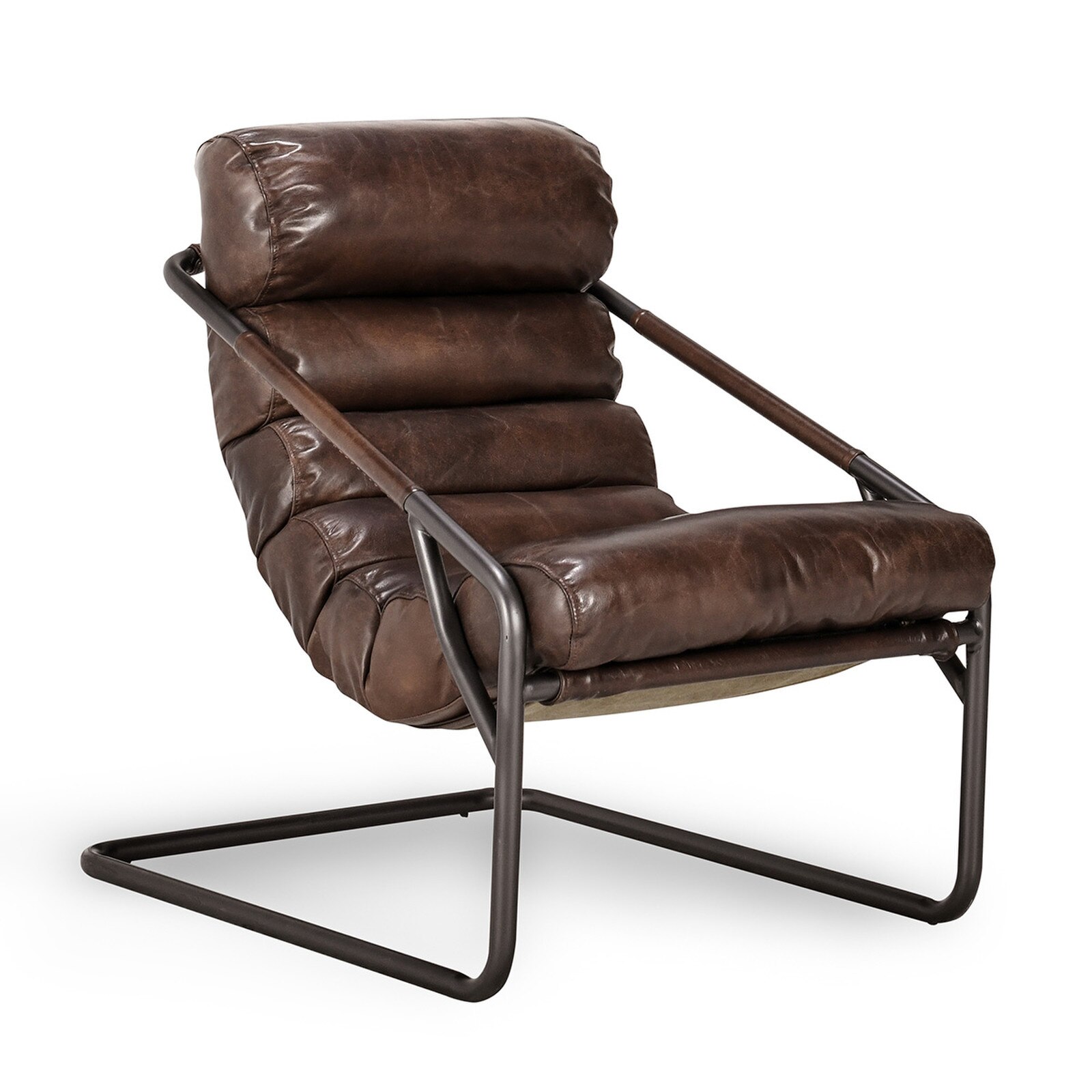 Classic Home Furniture 37" Jackson Top Grain Leather Accent Chair ...