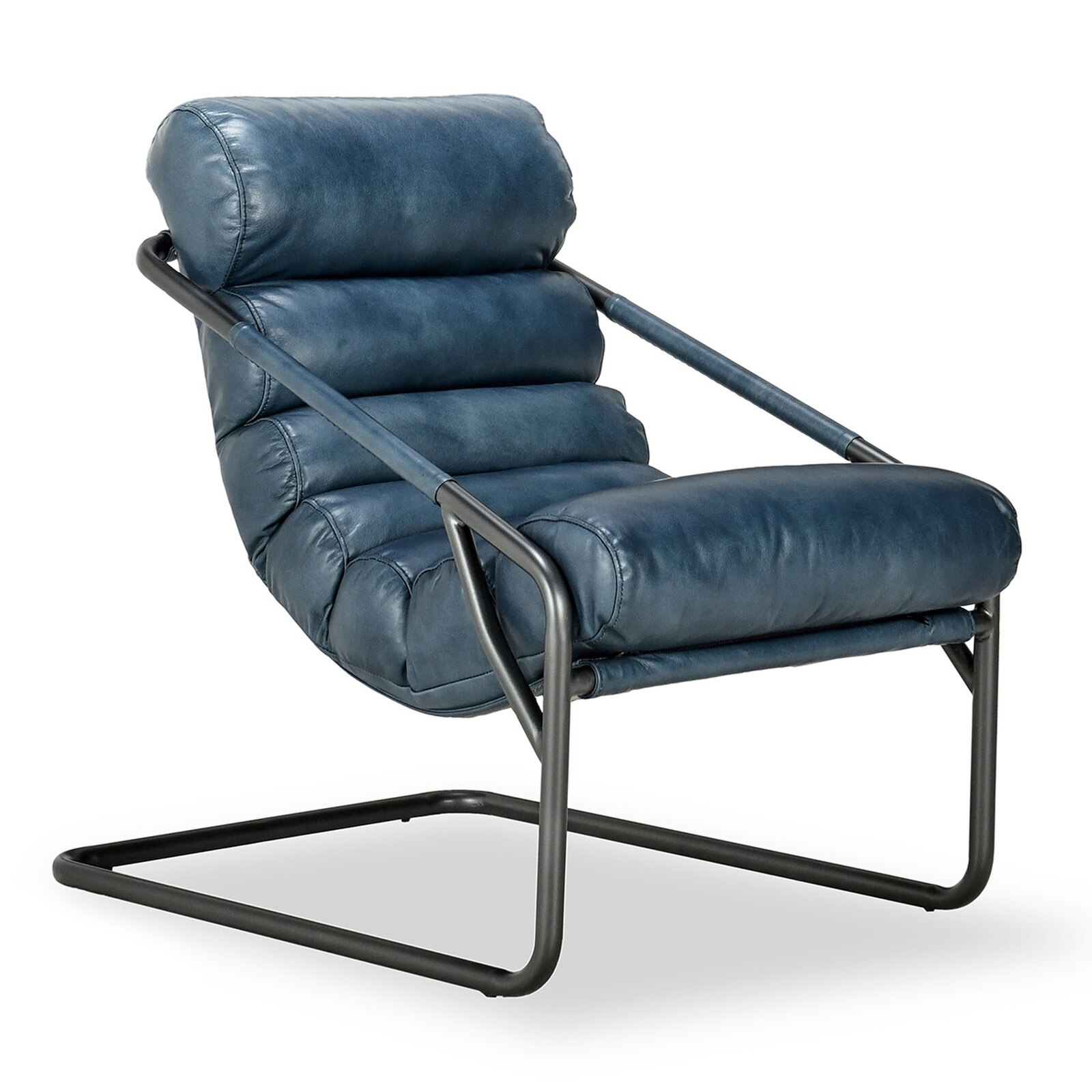 Classic Home Furniture 35" Jackson Top Grain Leather Accent Chair ...