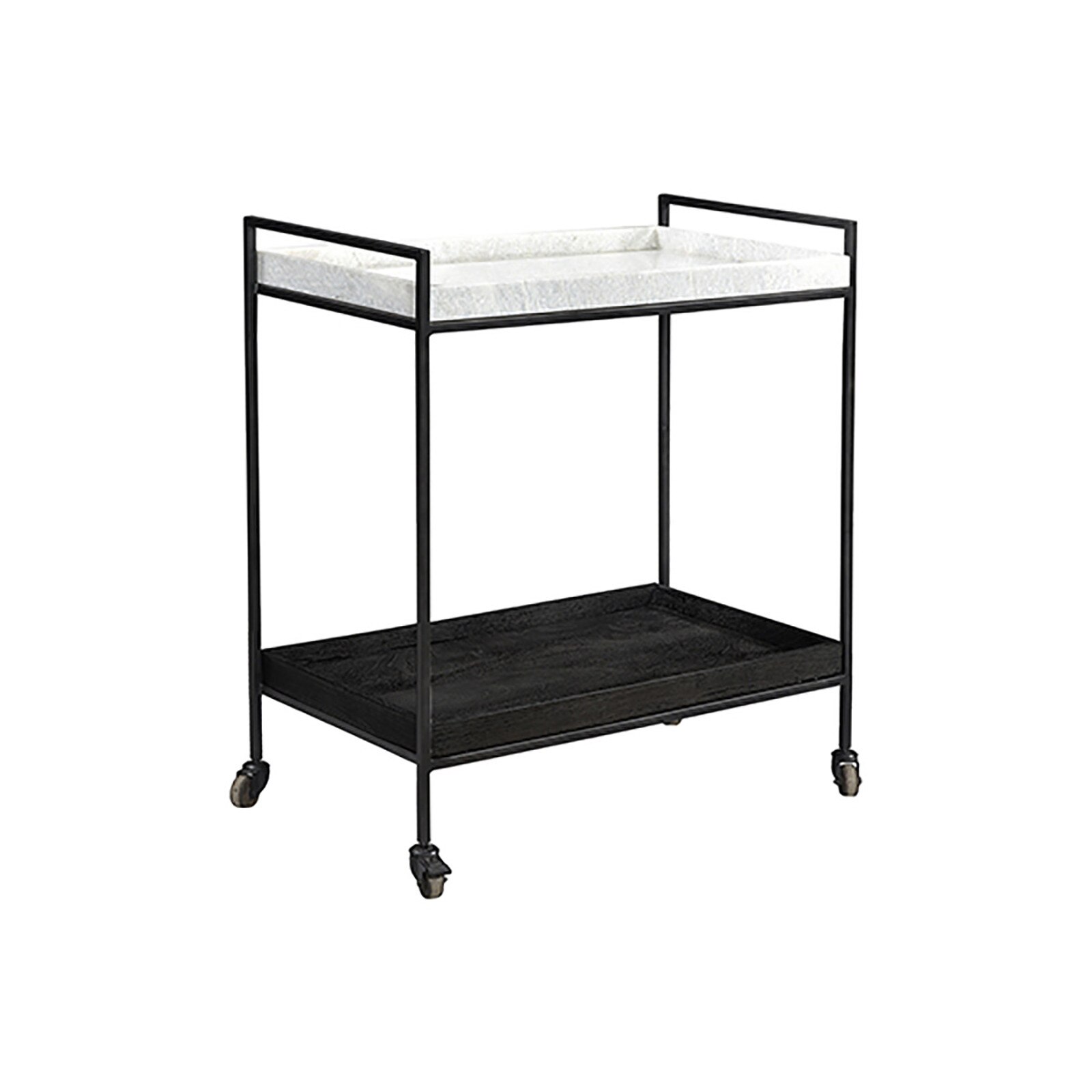 32" Dovetail Furniture Cortana Beverage Trolley Cart