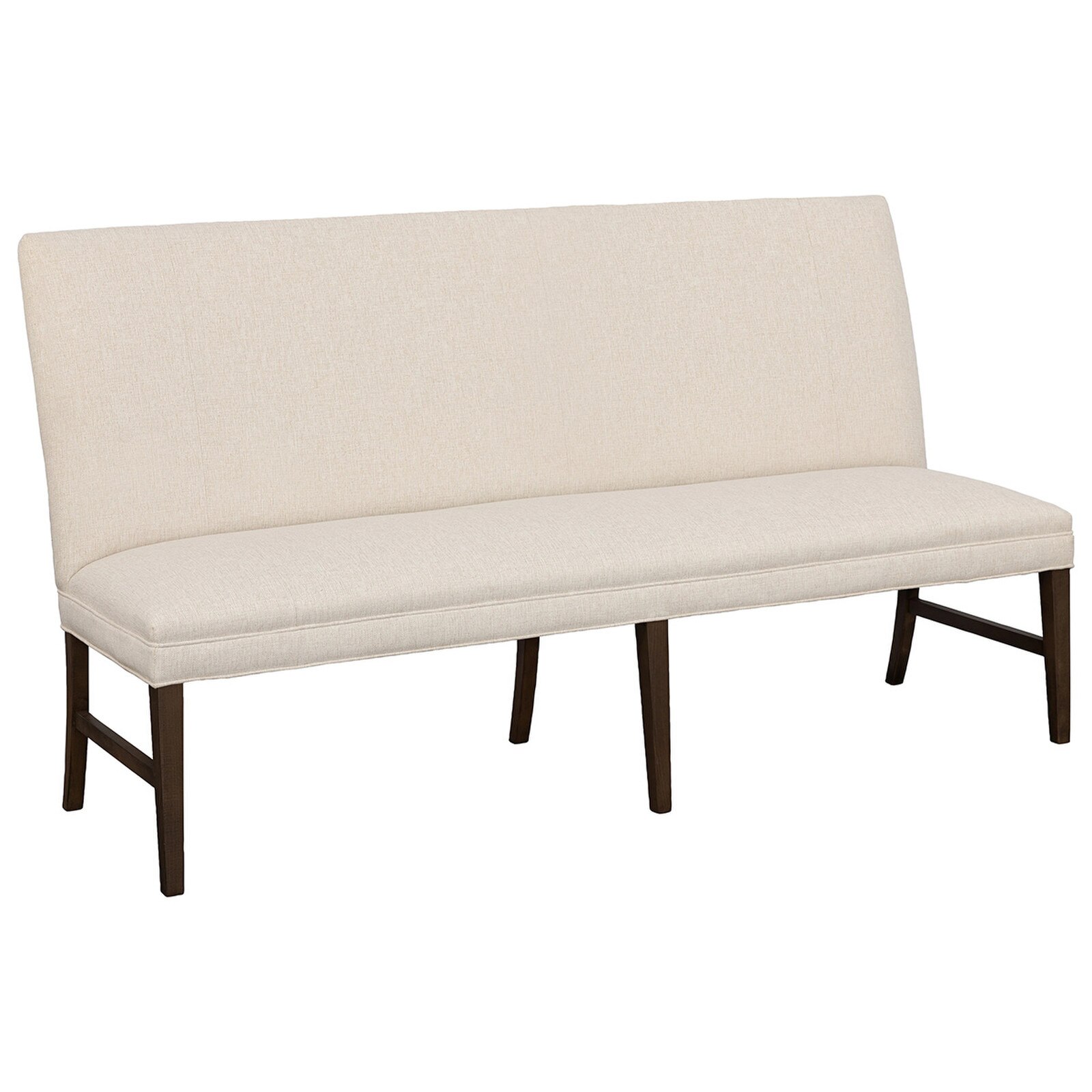 Fairfield 41" Quinn Straight Back Rubberwood Solid Armless Banquette ...