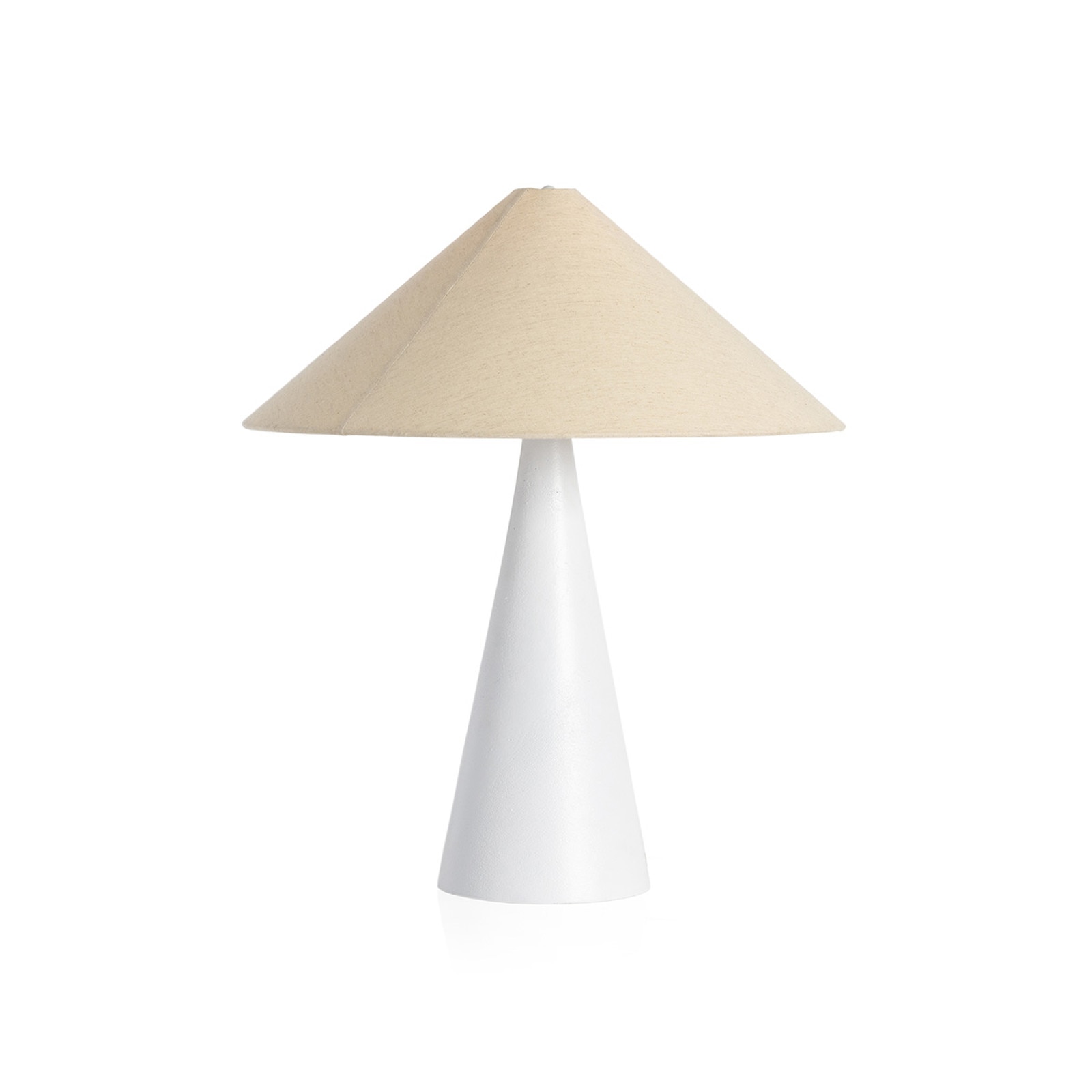 Four Hands Nour Matte White Cast Aluminum Incandescent Table Lamp