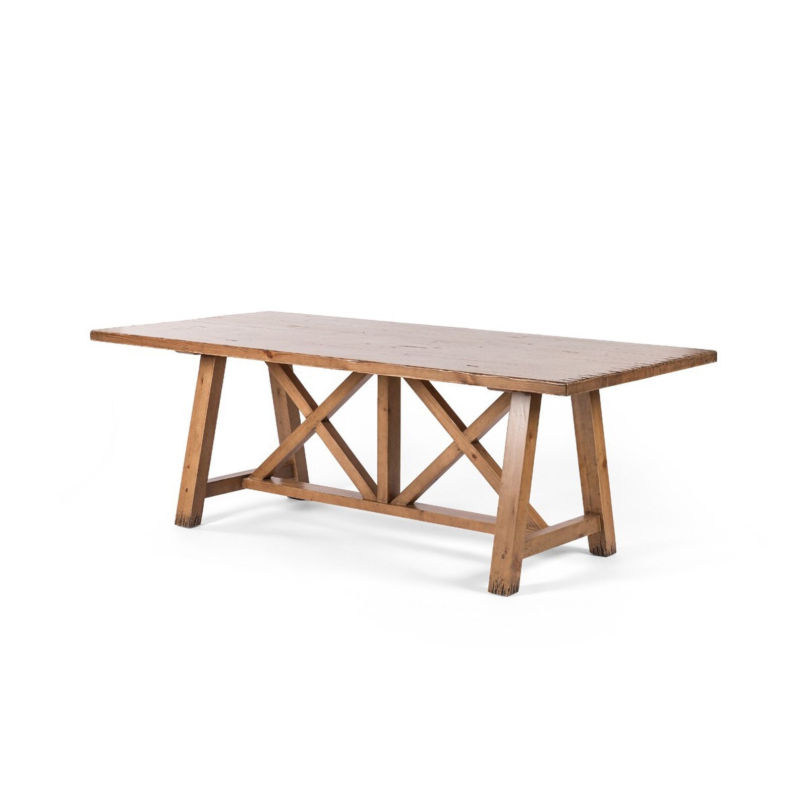 Four Hands 8-Seater Trellis Waxed Pine Dining Table