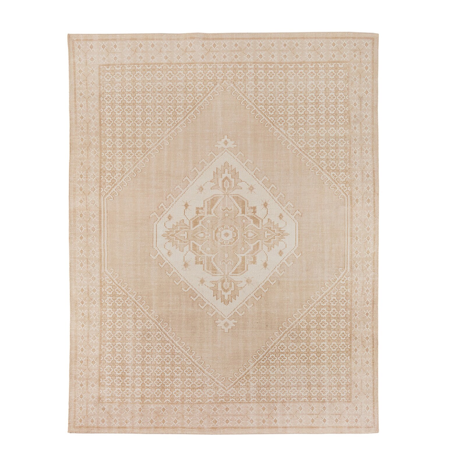 Four Hands 8' x 10' Deluca Banded Cream Outdoor Rug