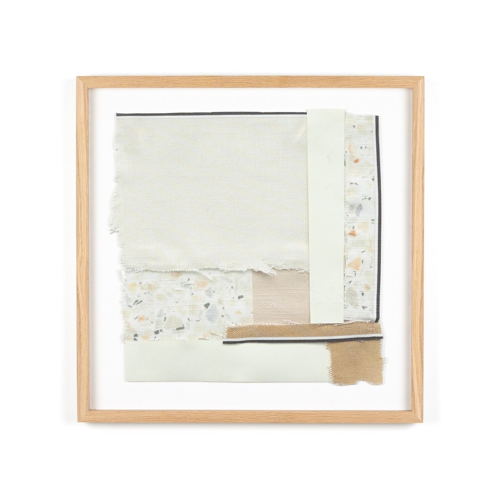 Four Hands Layers III by Shaina Page Oak Framed Art