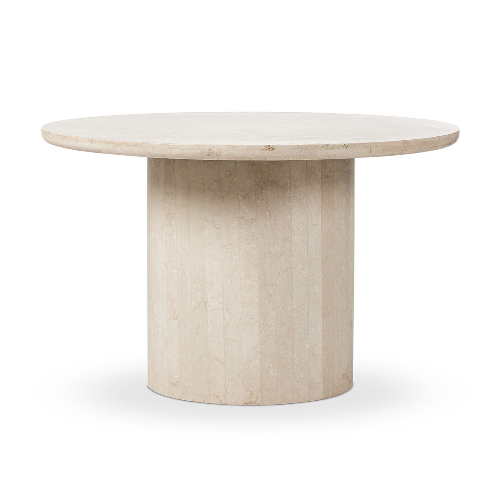 Four Hands 48" Oakland Solid Marble Outdoor Dining Table - Cream