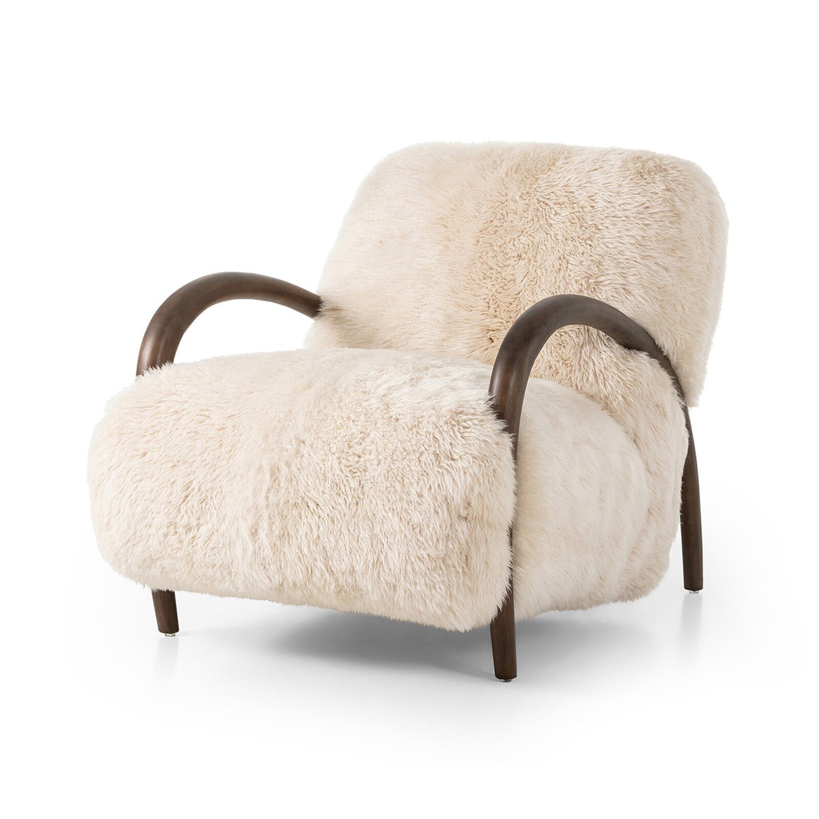 Four Hands 33" Sandro Solid Parawood Accent Chair