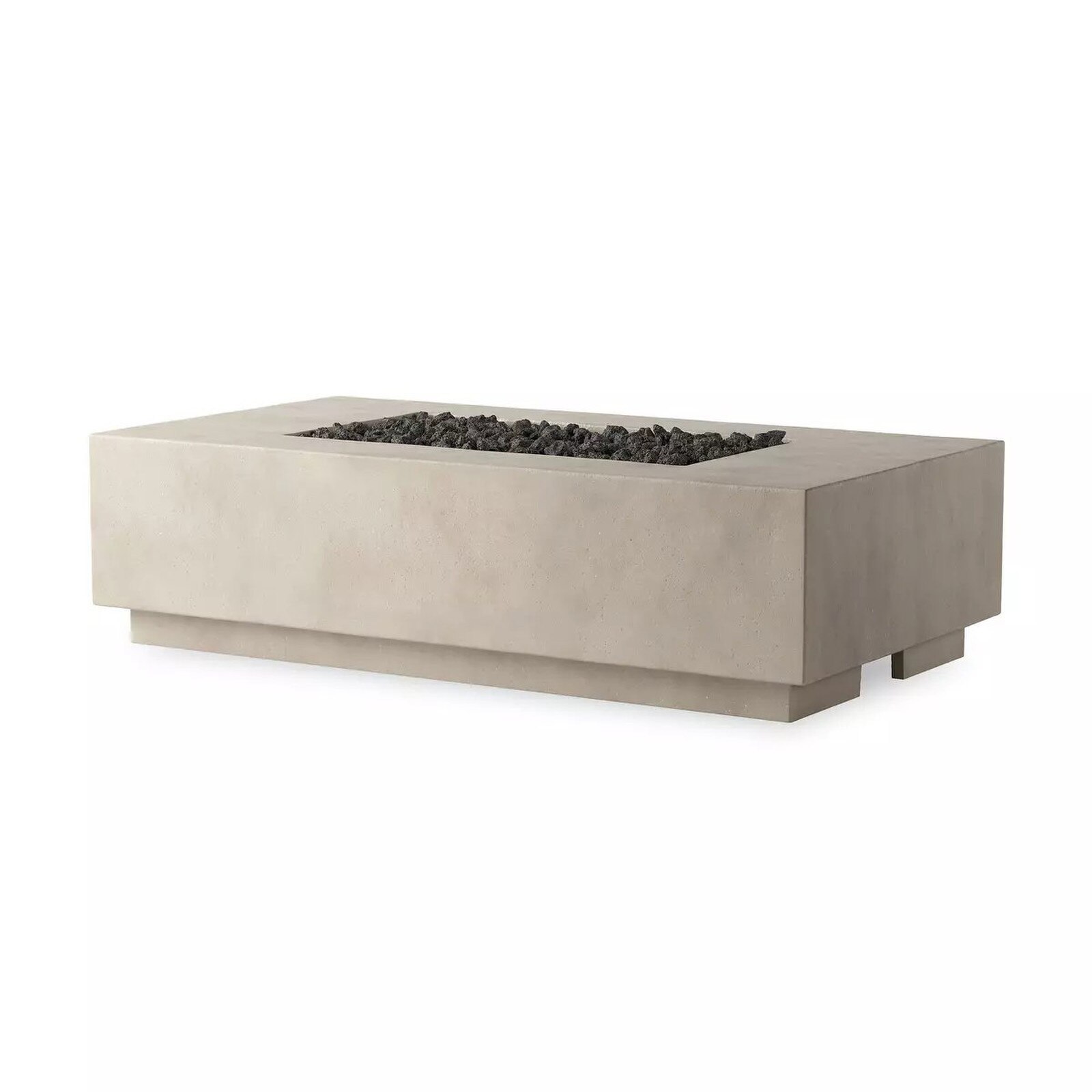Four Hands 60" Kenton Concrete Outdoor Fire Accent Table - Natural