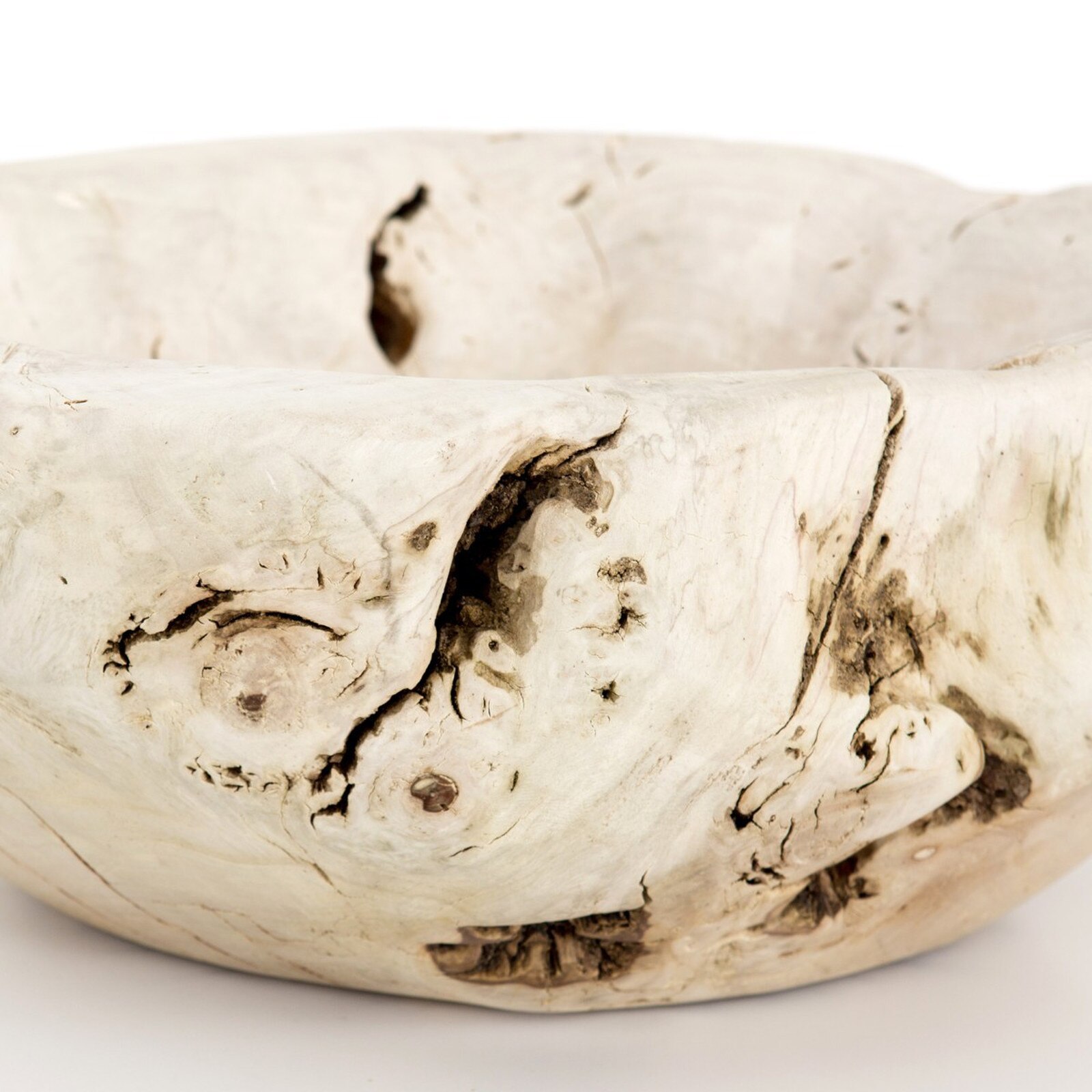 Four Hands Reclaimed Wood Ivory Bowl
