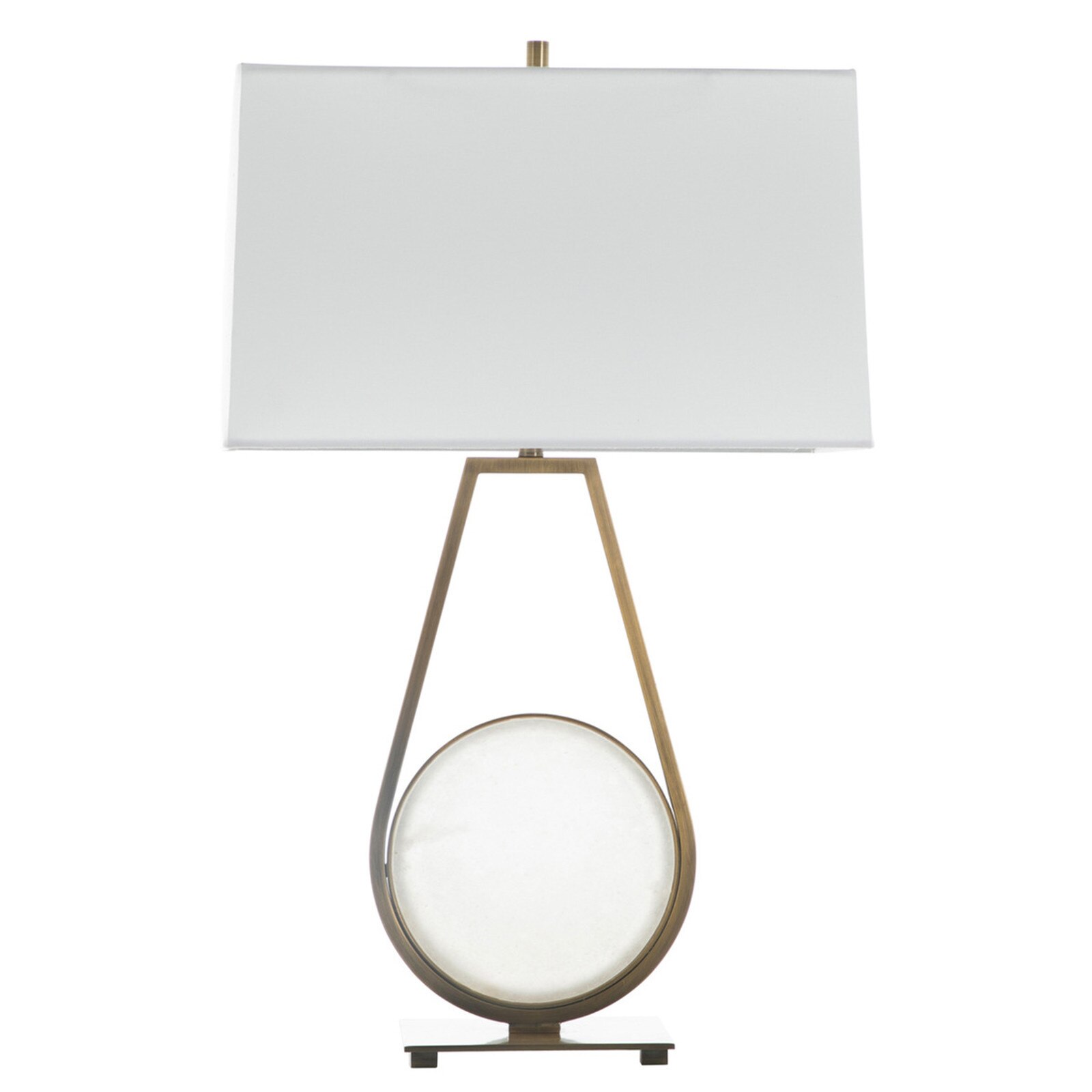 Gabby Home Emerald Table Lamp - White