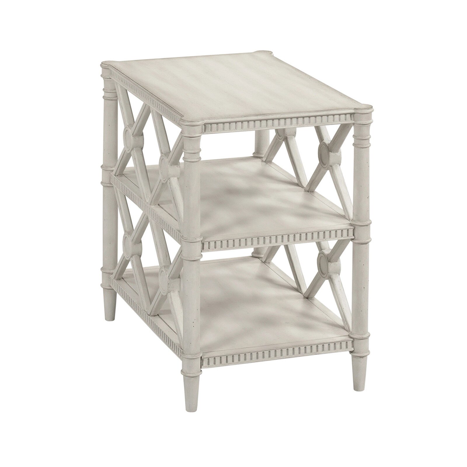 Hammary HA-206-916 Wood Chair Side Table - Meringue