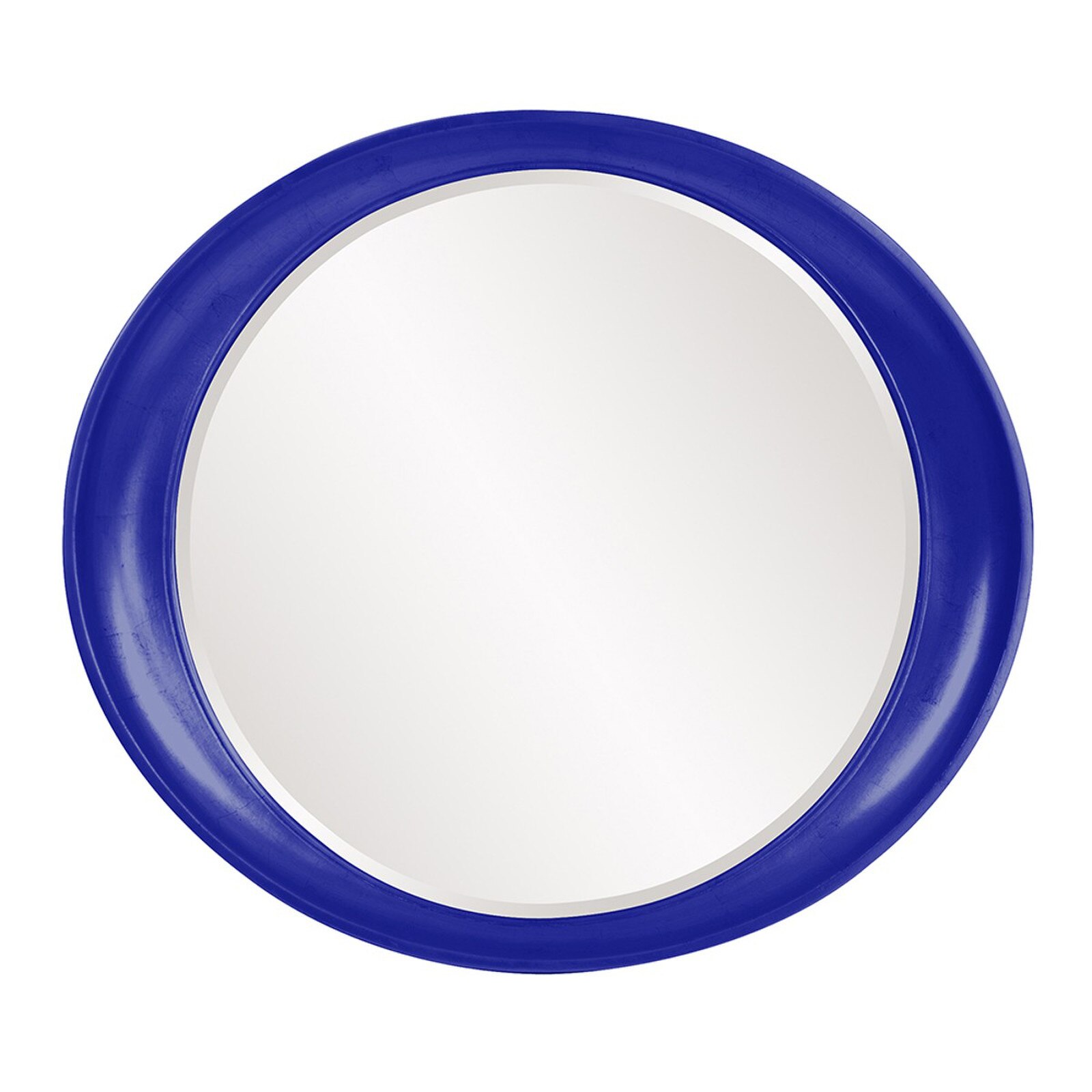 Howard Elliott Ellipse Glossy Royal Blue Polyurethane Wall Mirror