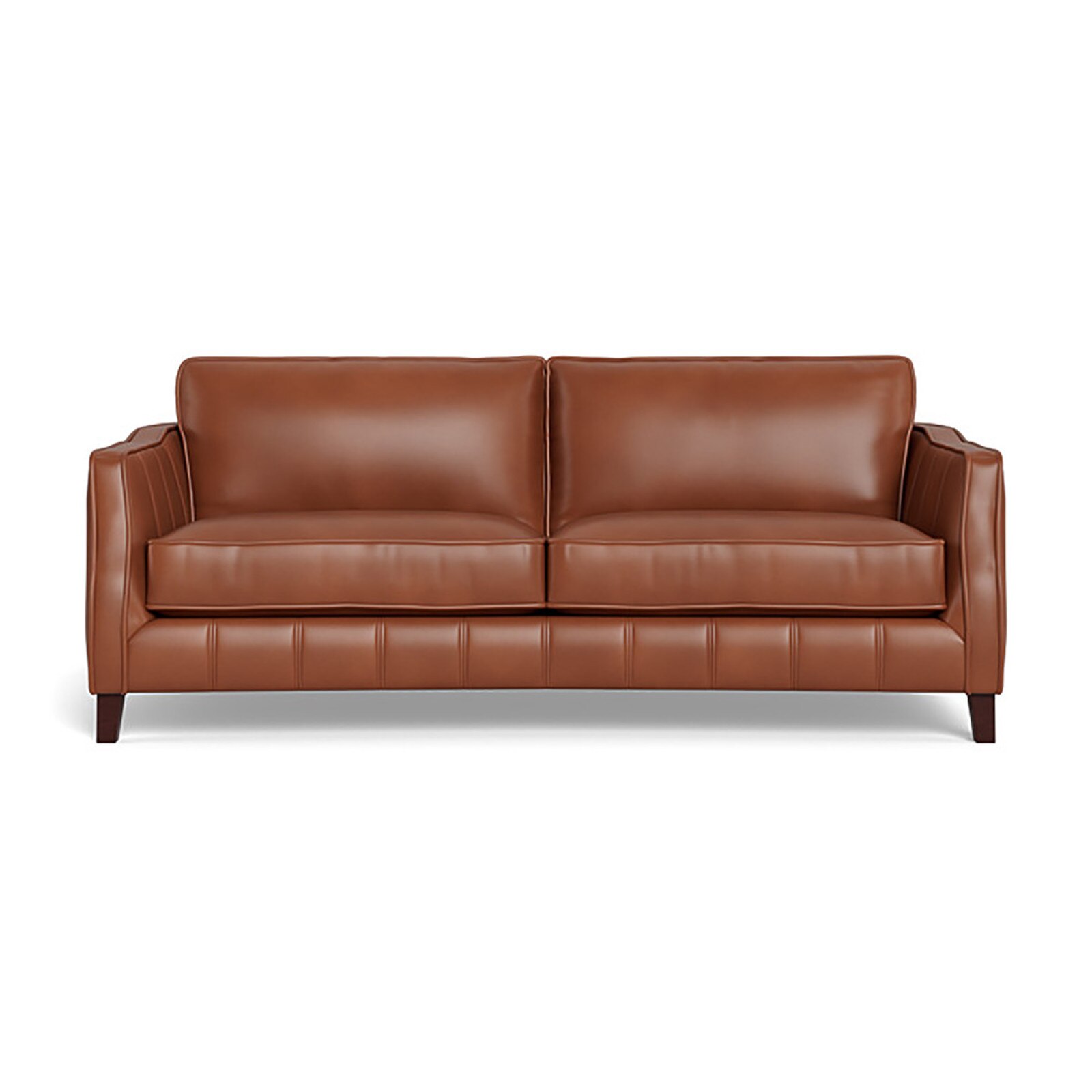 Hydeline Furniture Aria Leather Sofa - Nutmeg Brown