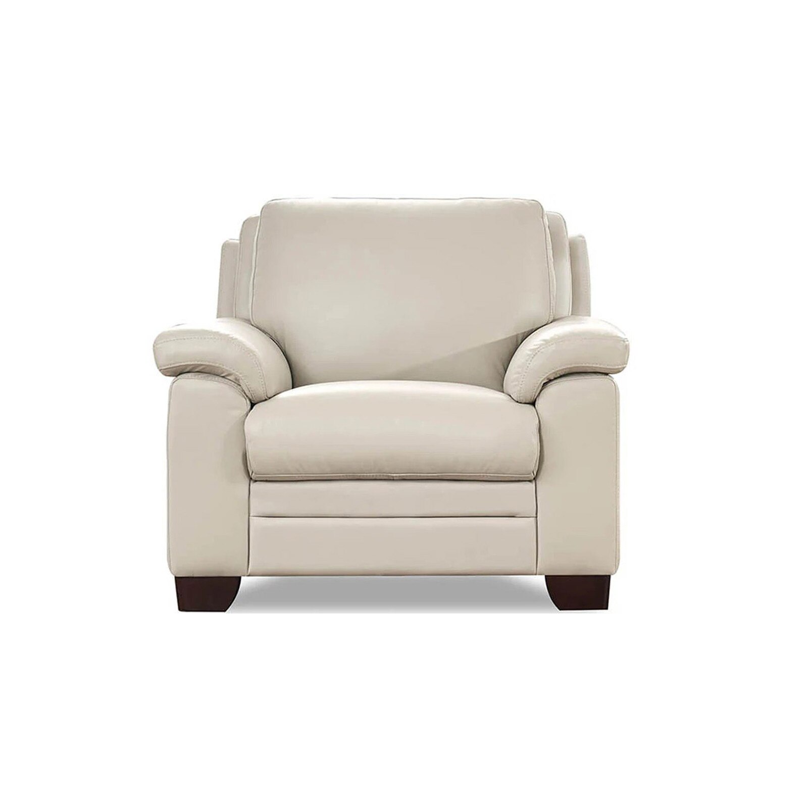 Hydeline Furniture 35" Magnum Leather Chair - Vanilla White
