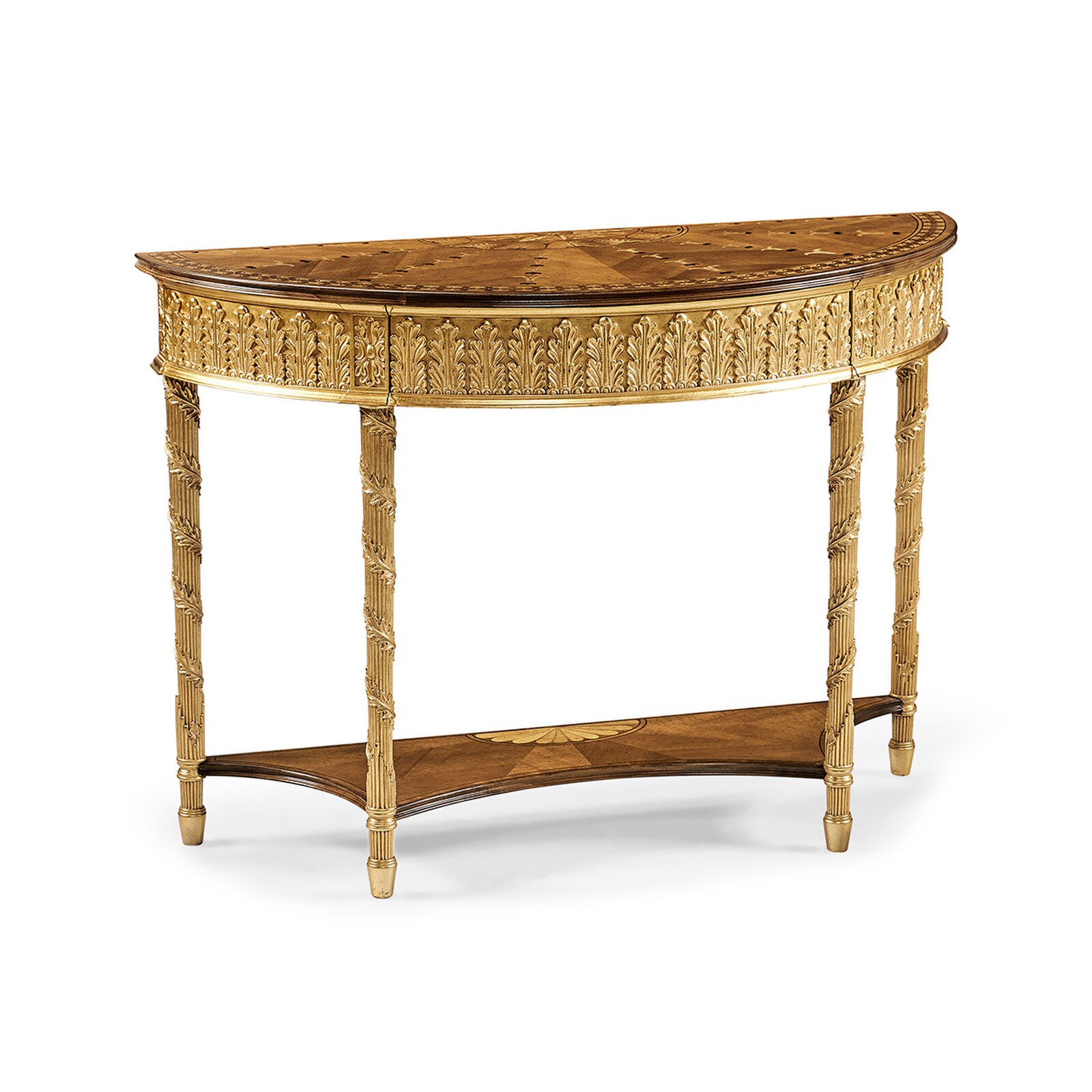 Jonathan Charles Small Gilded Console Table