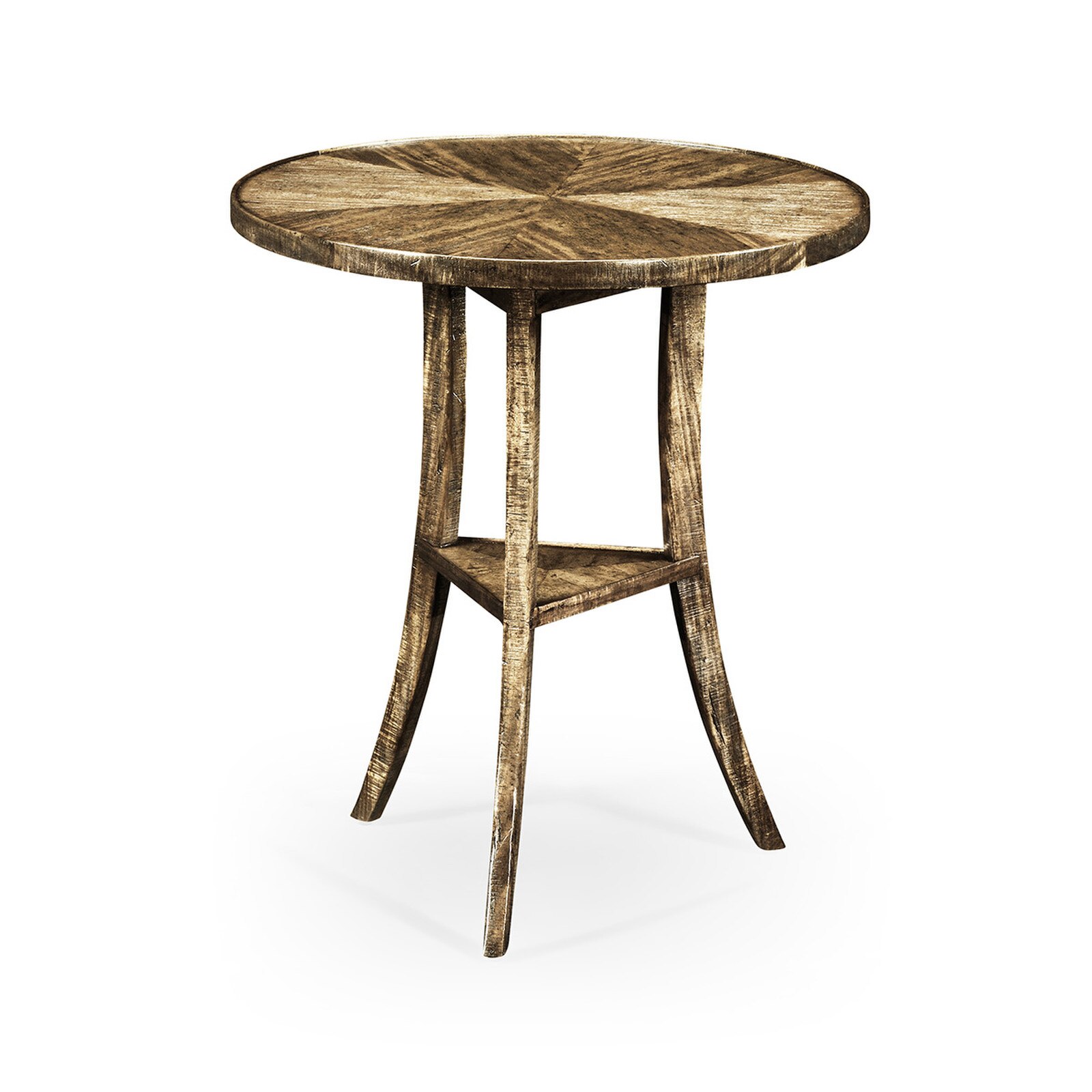 Jonathan Charles 25" Round Medium Driftwood Style Lamp Side Table