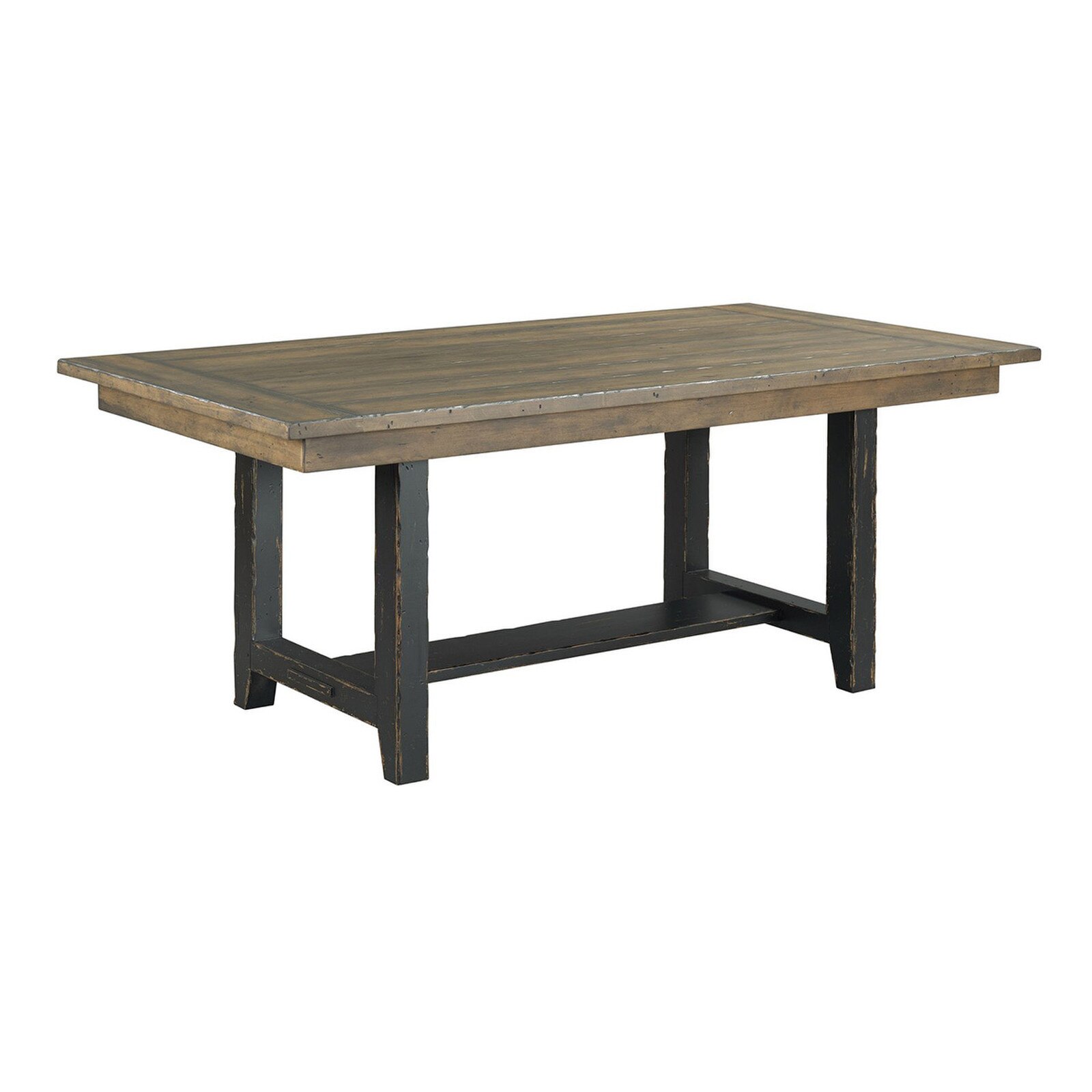 Kincaid 74" 6-Seater Webb Trestle Solid Wood Dining Table