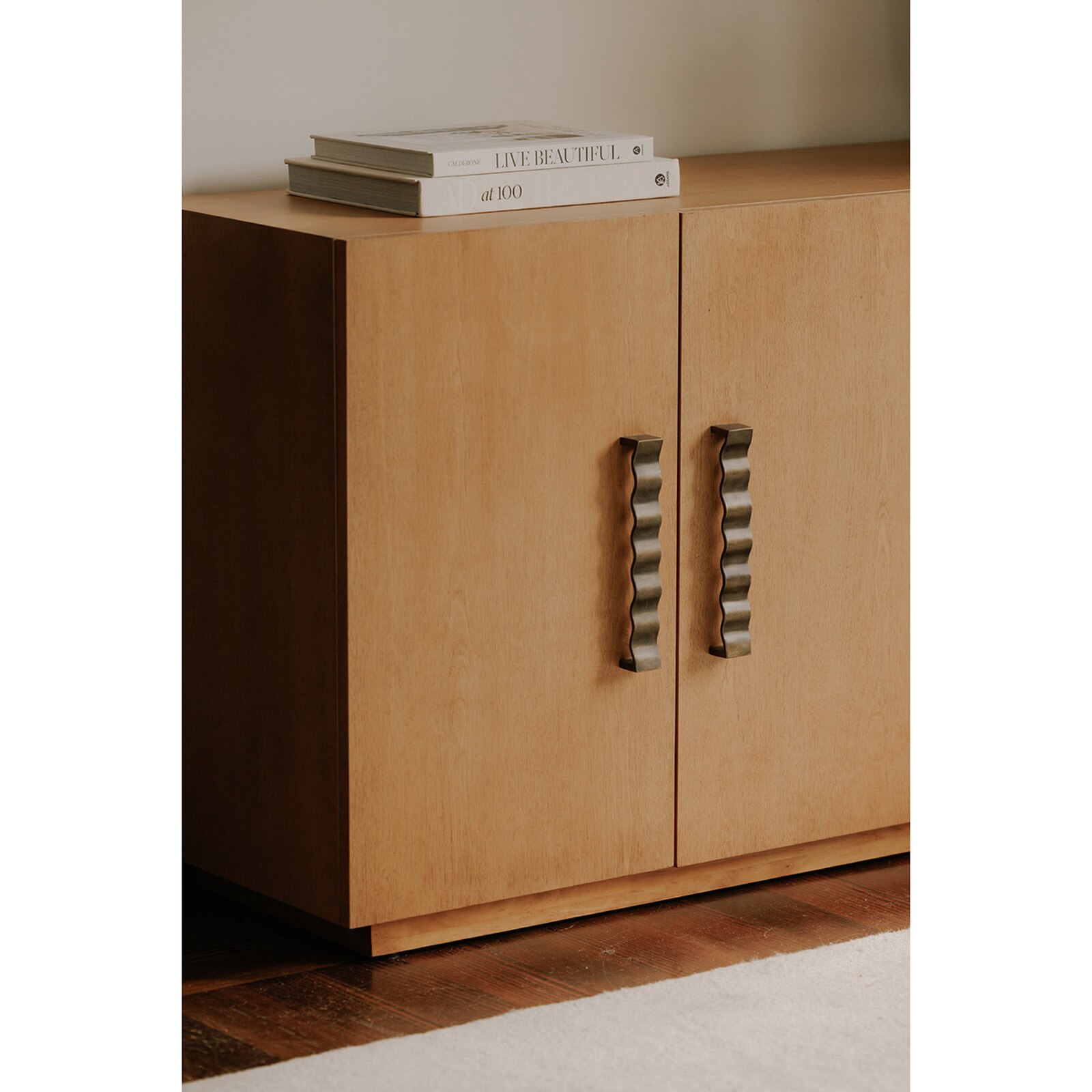 Moe's Home Collection 77" x 30" Cara Birch Wood Veneer Sideboard Cabinet