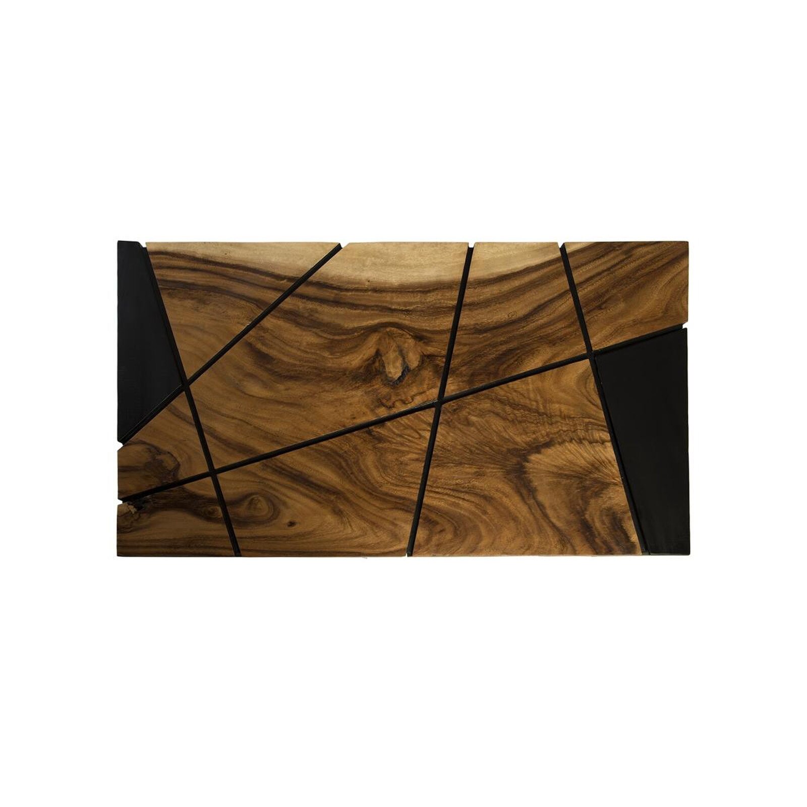 17" Phillips Collection Criss Cross Chamcha Wood Coffee Table with ...