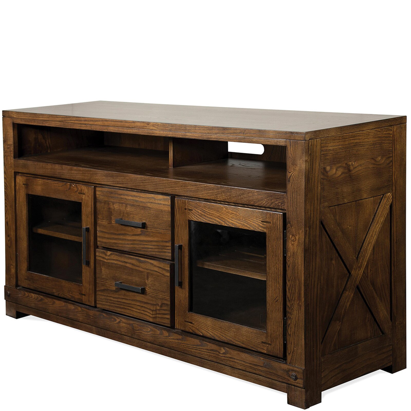 Riverside Windridge Glass Door TV Stand