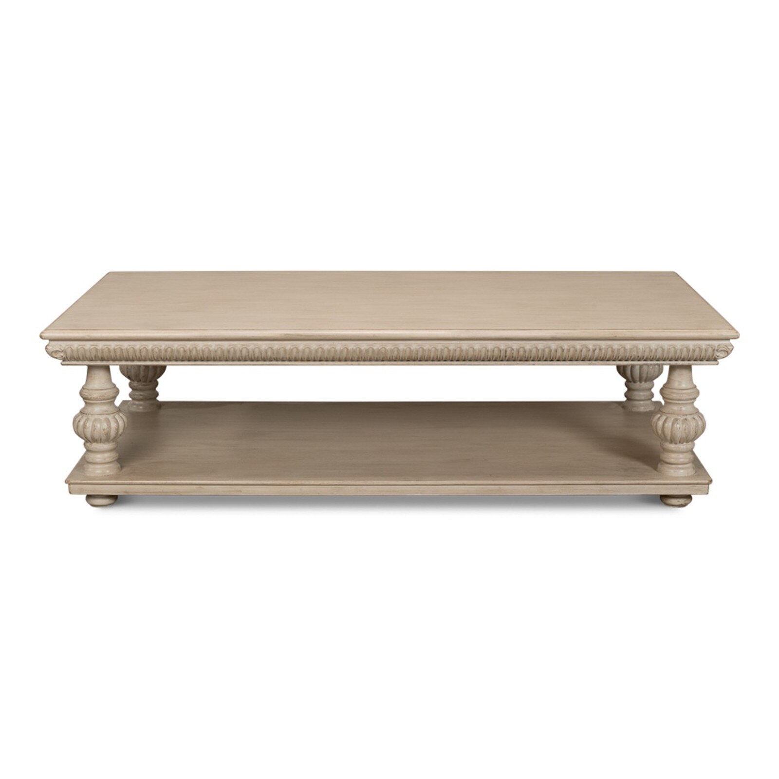 Sarreid Hugo Stone Gray Pine Cocktail Table