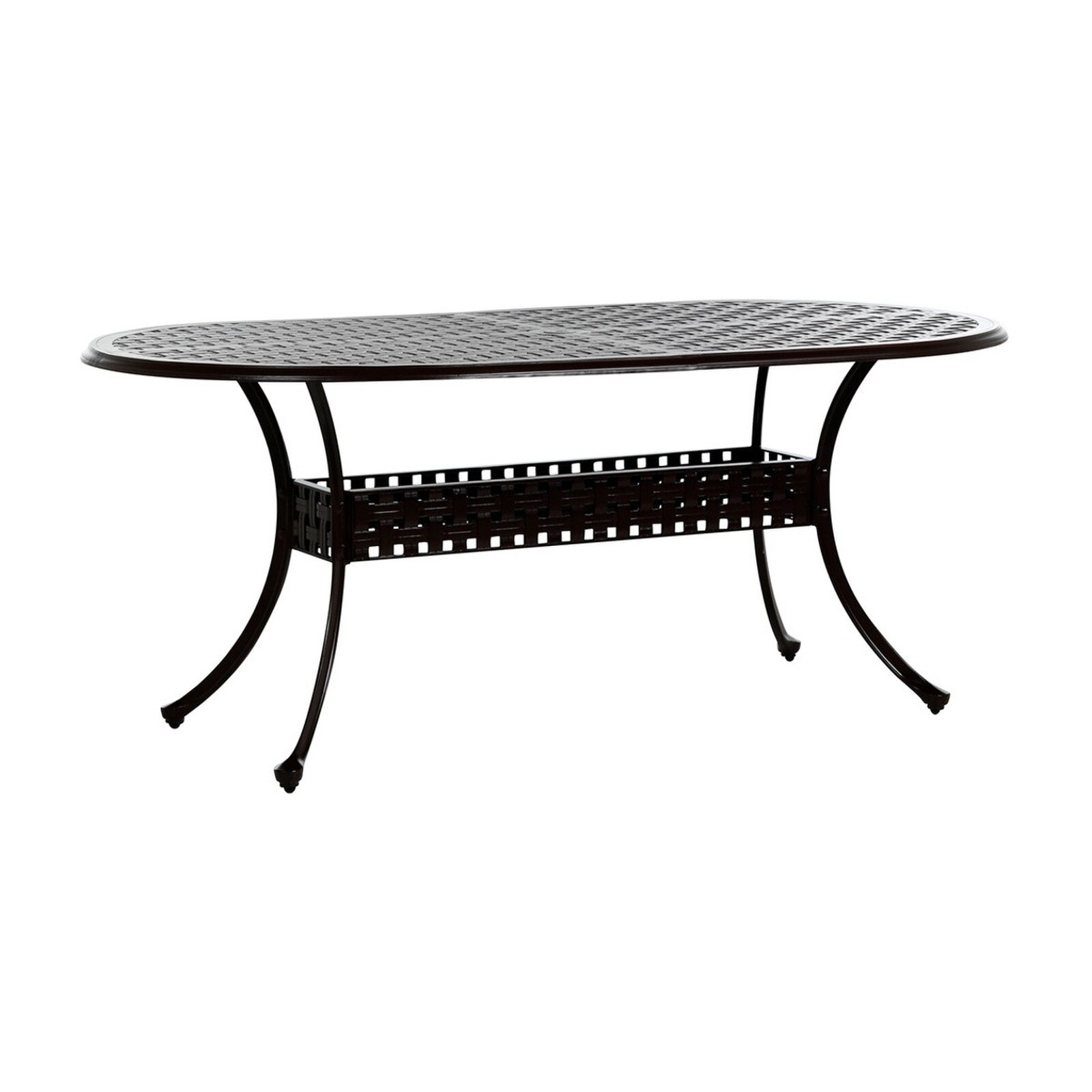 Summer Classics Double Lattice Oval Dining Table