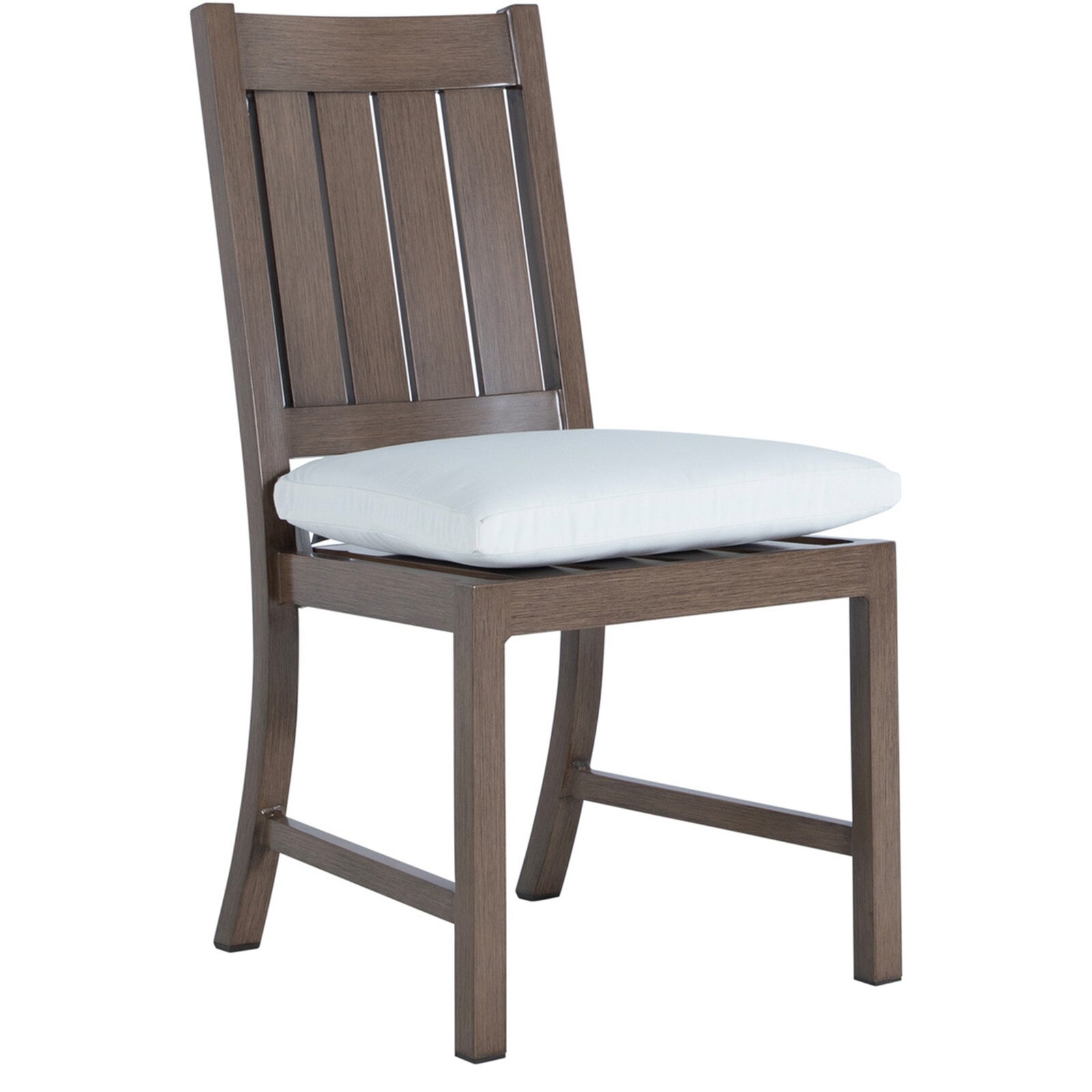 Summer Classics 37" Croquet Aluminum Side Accent Chair - Oak