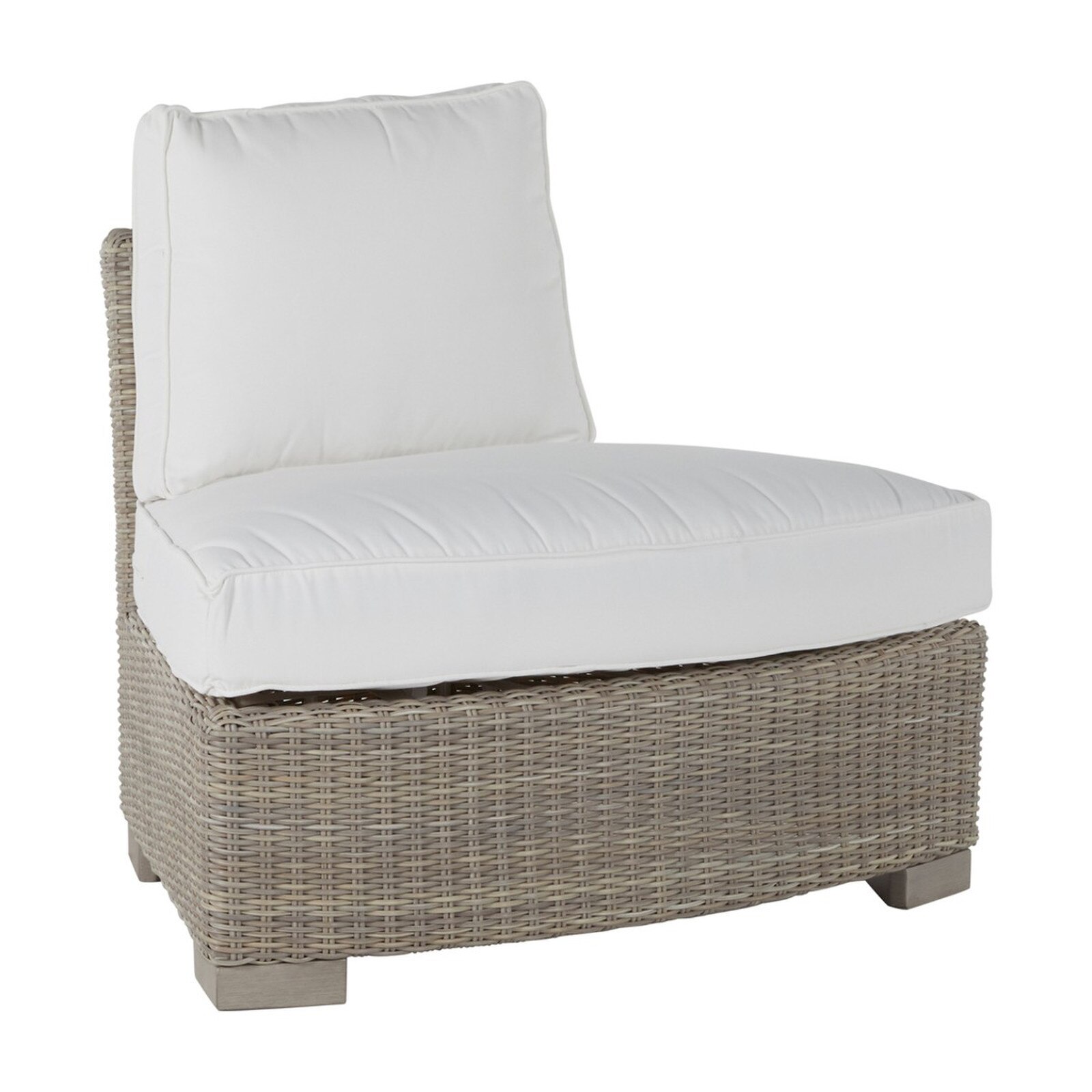 Summer Classics Club Oyster Woven Outside Round Corner Outdoor Chair