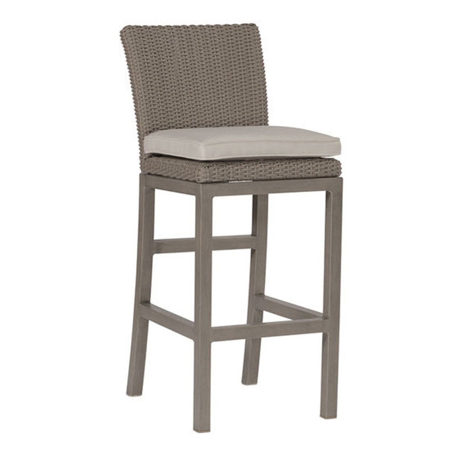 Summer Classics Rustic Weathered Woven Outdoor Bar Stool