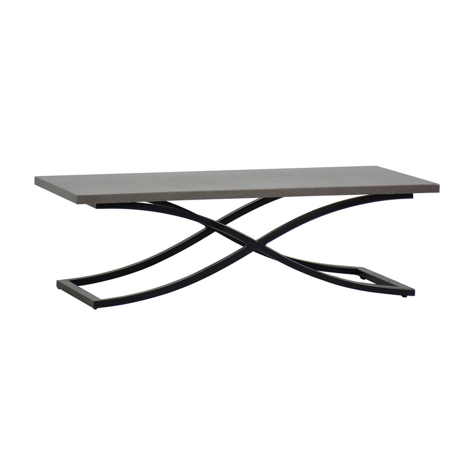 Summer Classics Marco Dove Gray Aluminum Outdoor Coffee Table