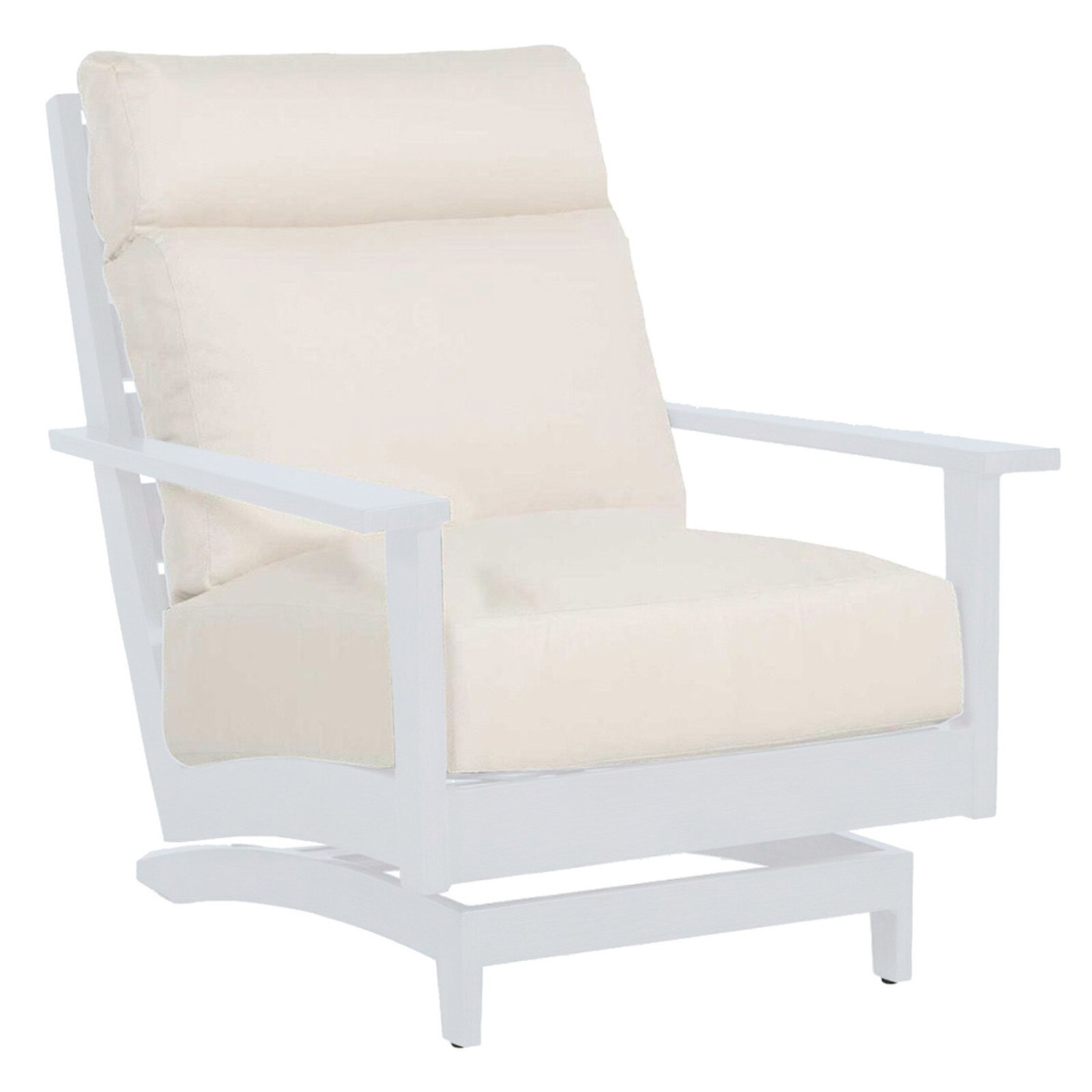 Summer Classics 38" Kennebunkport Chalk Aluminum Spring Lounge Chair