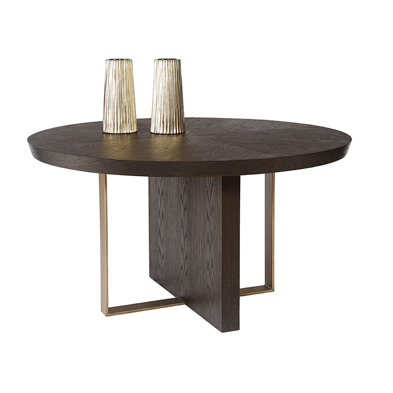 Sunpan 55" 6-Seater Lars Round Wood Dining Table