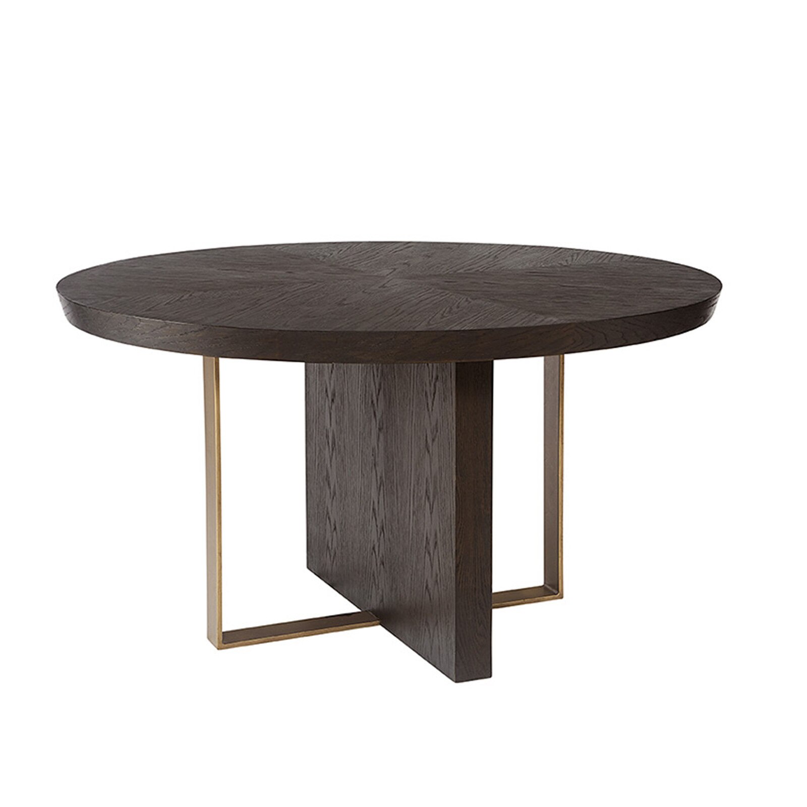 Sunpan 55" 6-Seater Lars Round Wood Dining Table