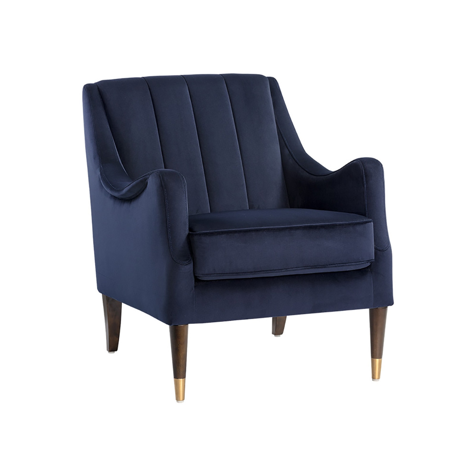 Sunpan 34" Patrice Abbington Navy Fabric Lounge Chair