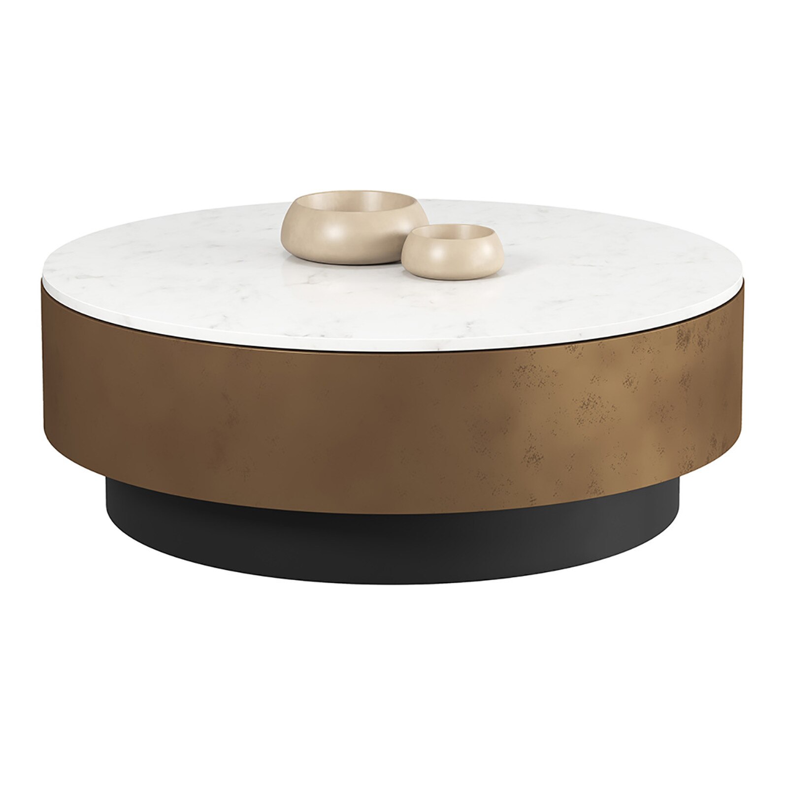 Sunpan 44" Zelda Marble Coffee Table