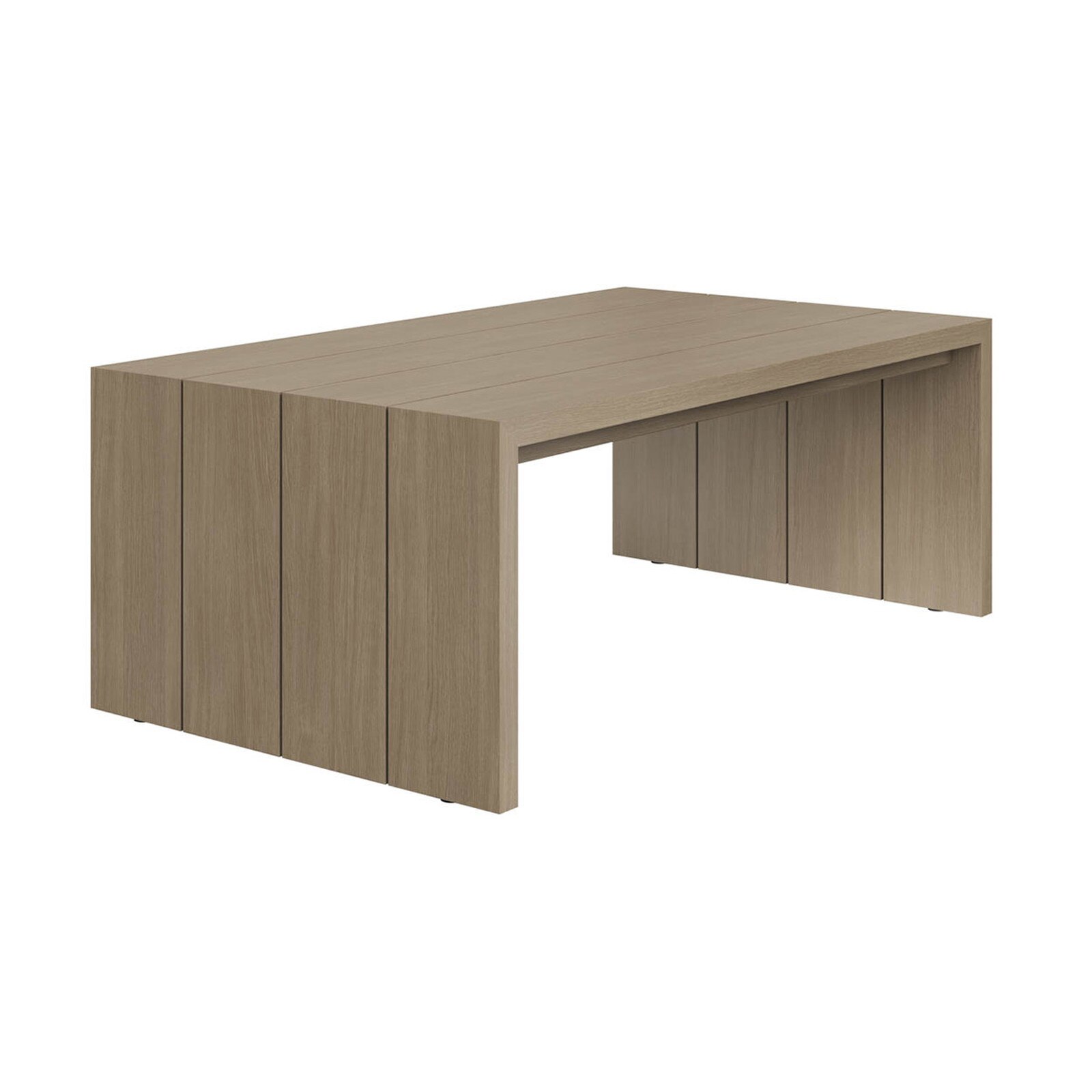Sunpan 48" Viga Drift Brown Wood Coffee Table
