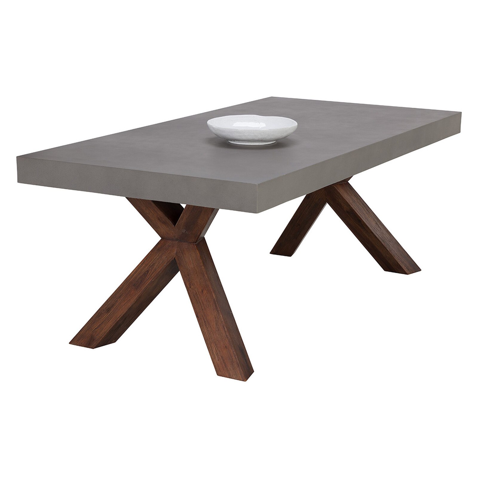 Sunpan 79" 8-Seater Warwick Rectangular Concrete Dining Table