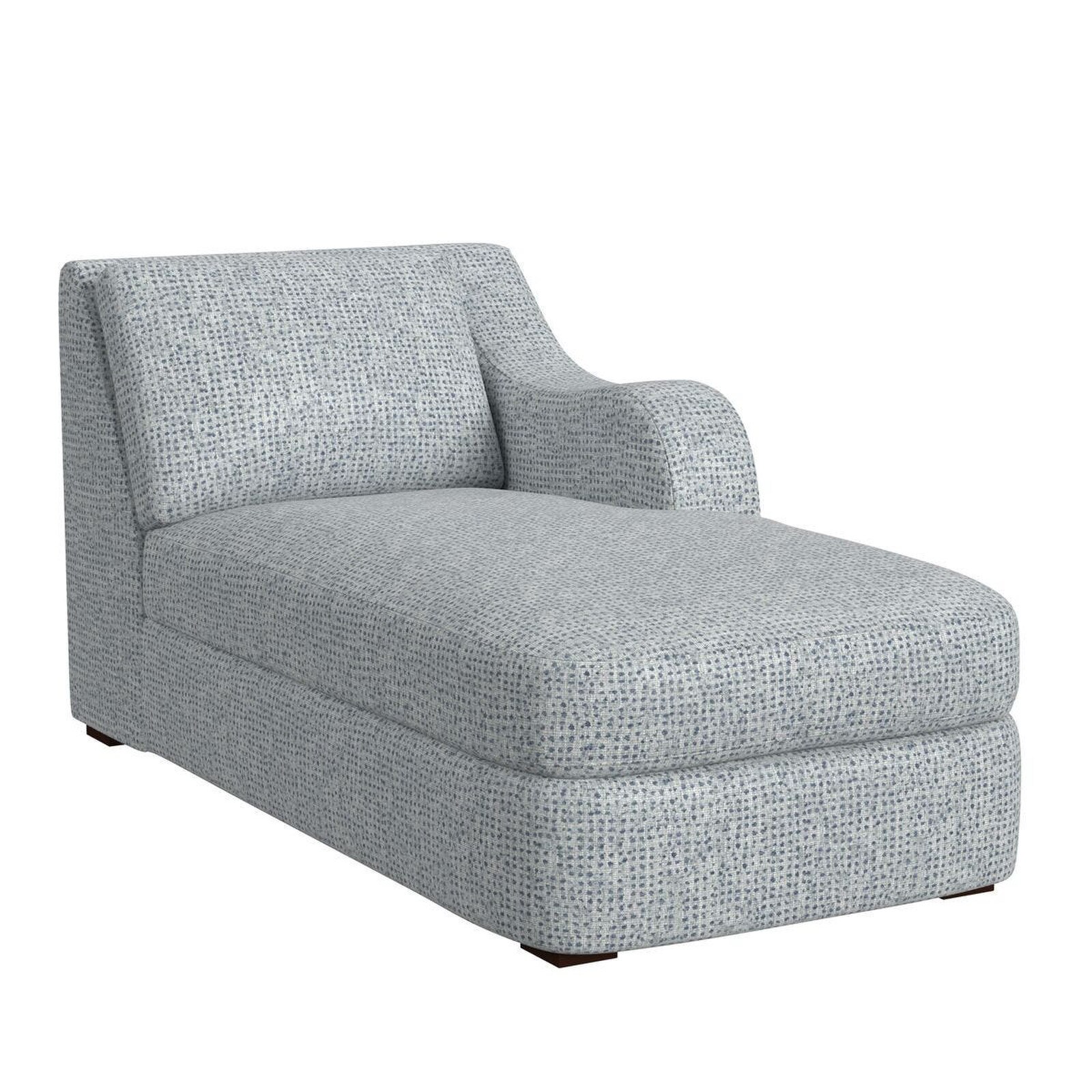 Uttermost UT-R23863-RC-0266 Big Wave Right Arm Facing Chaise - Dashing Blue