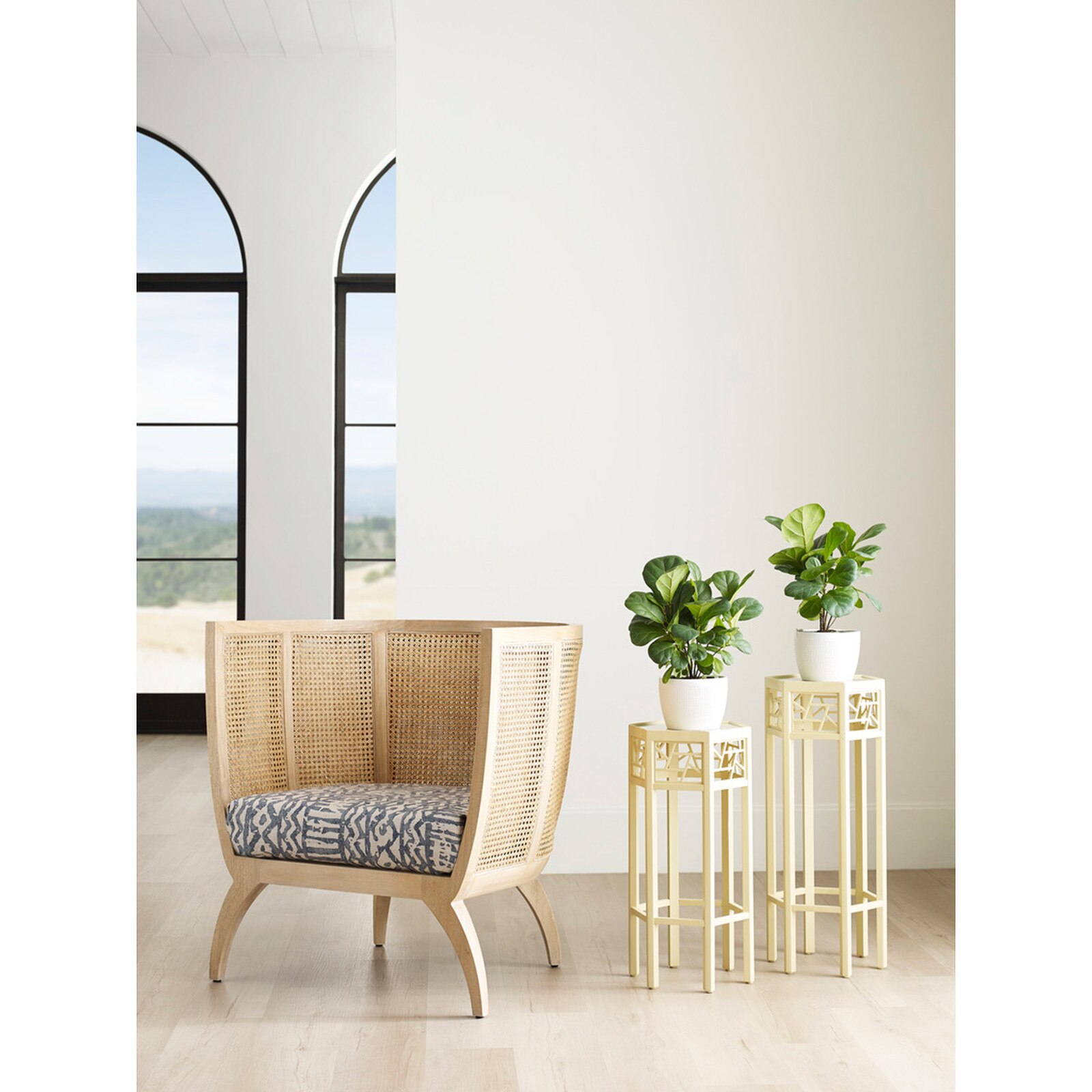 Wildwood Grandstand Tall Wood Plant Stand